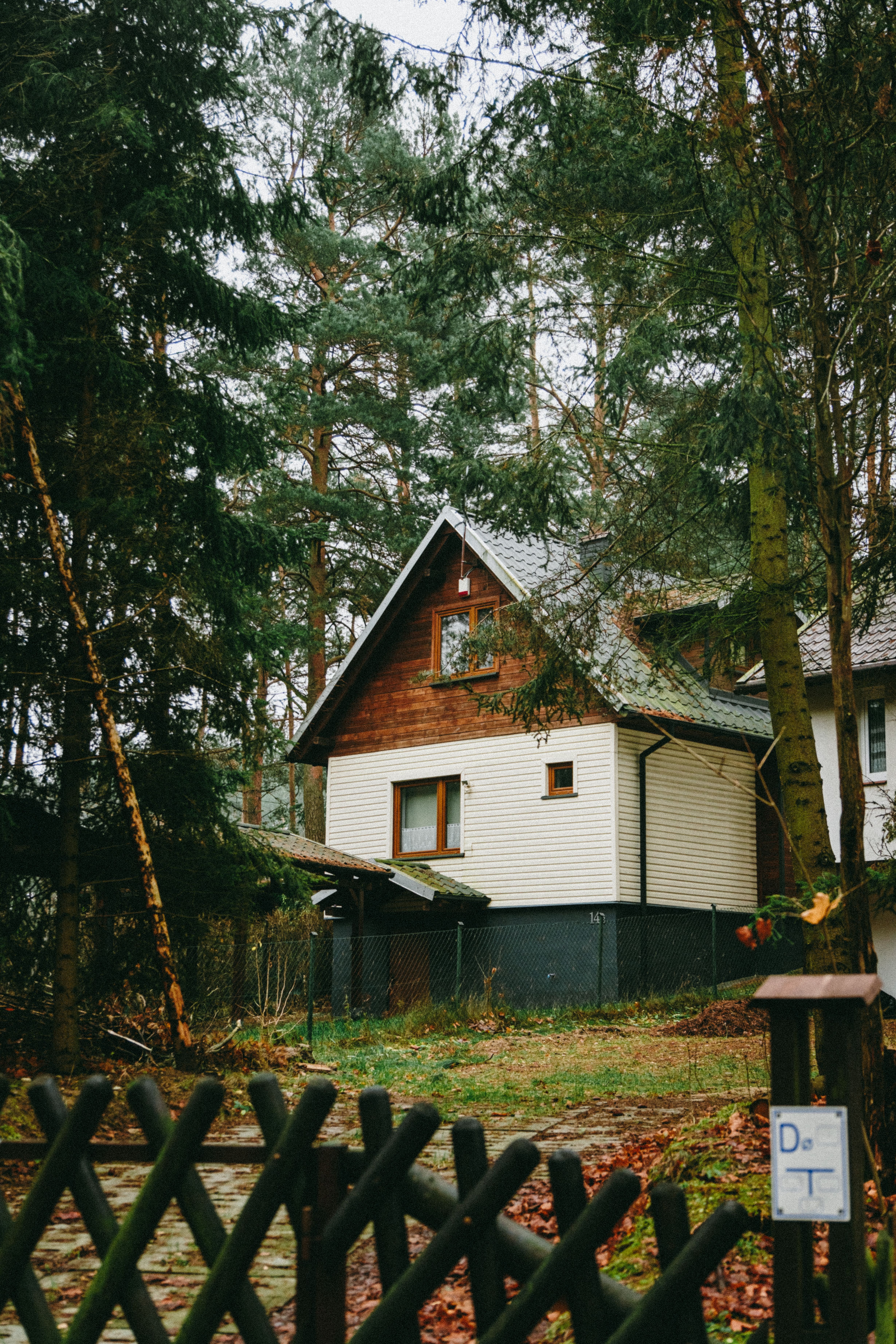 Charming Forest Cabin in Poland Surrounded by Trees · Free Stock Photo