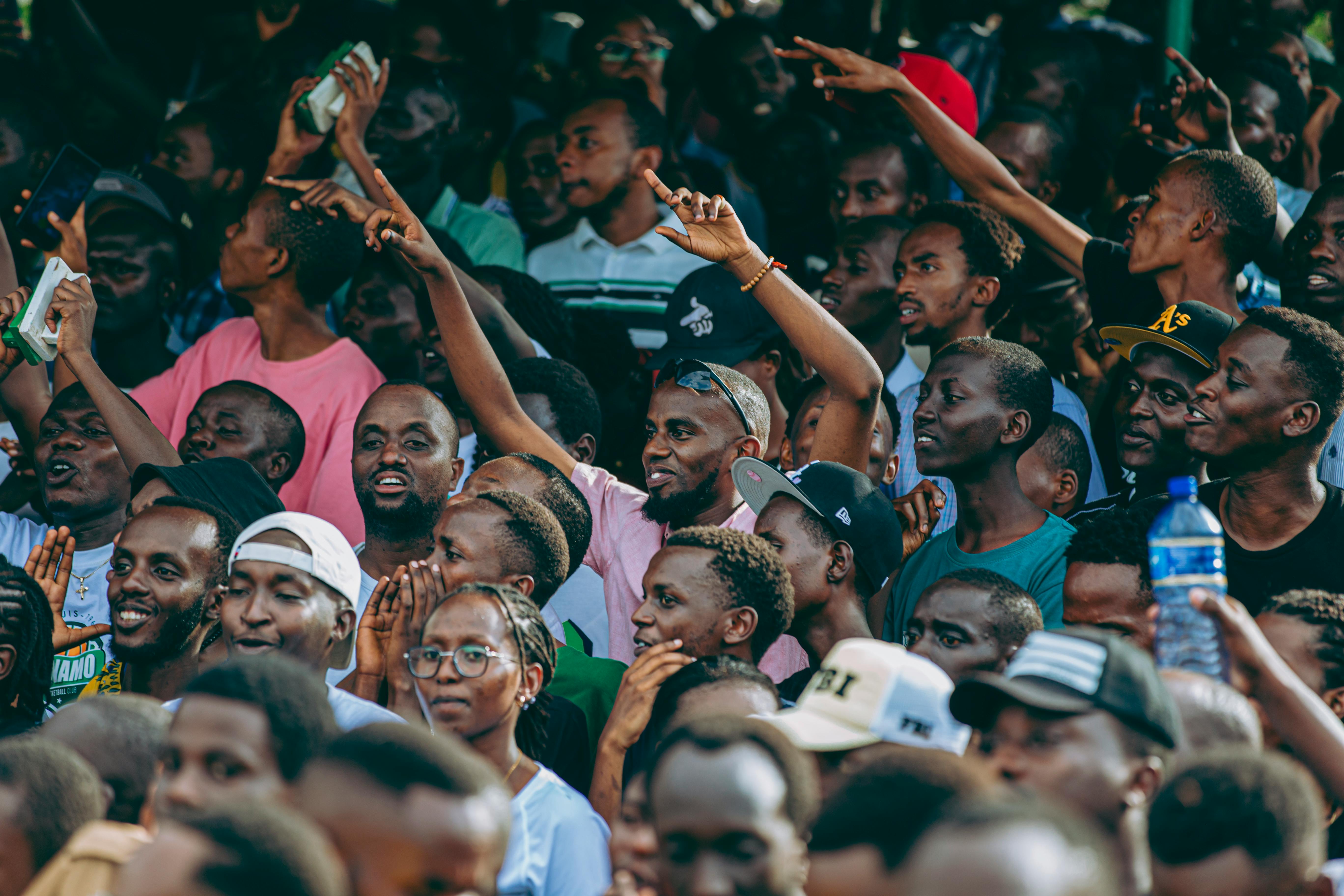 Excited Crowd at Outdoor Event · Free Stock Photo