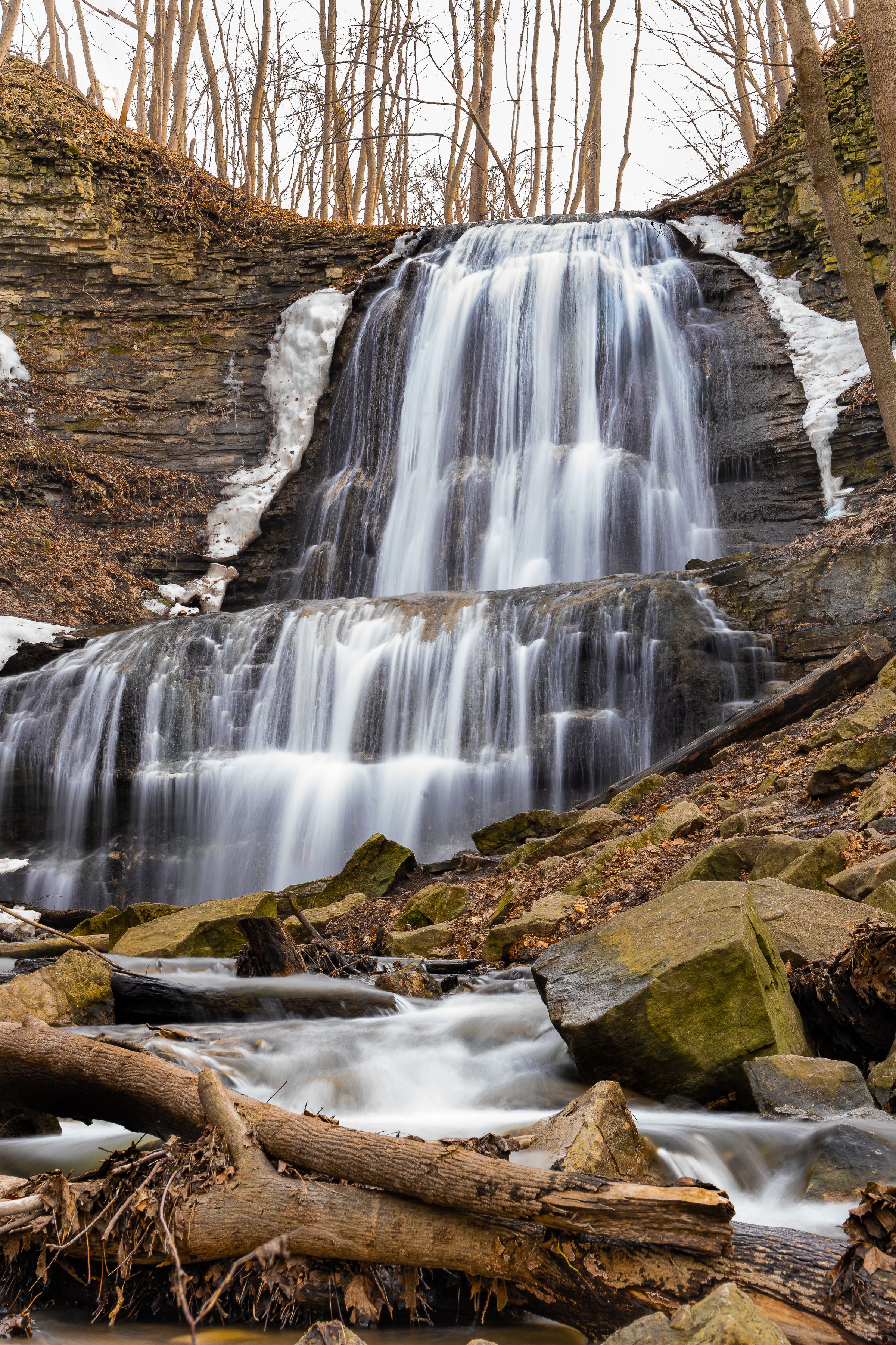 Serene Hamilton Waterfall in Early Spring · Free Stock Photo