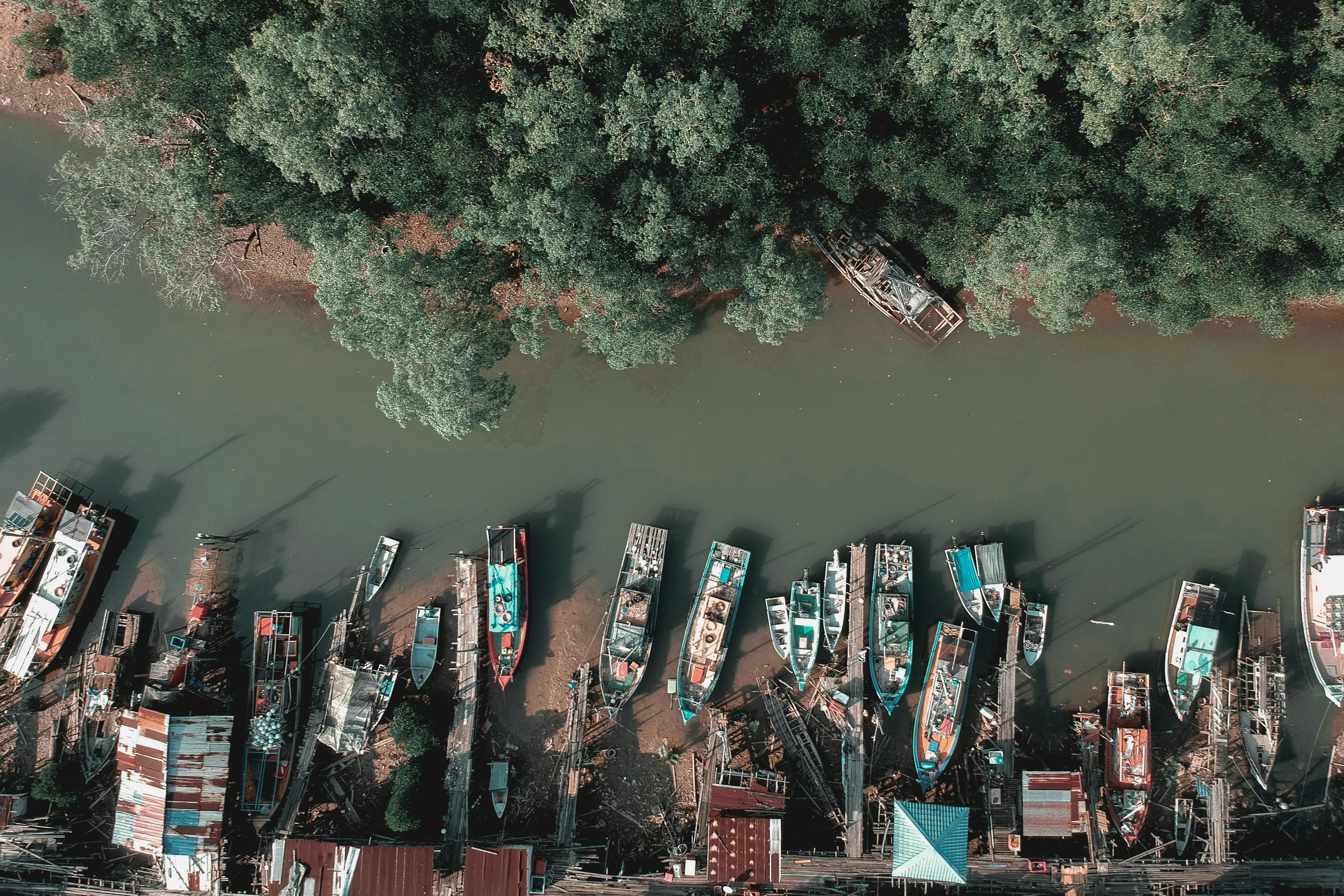 Assorted-color Boats · Free Stock Photo