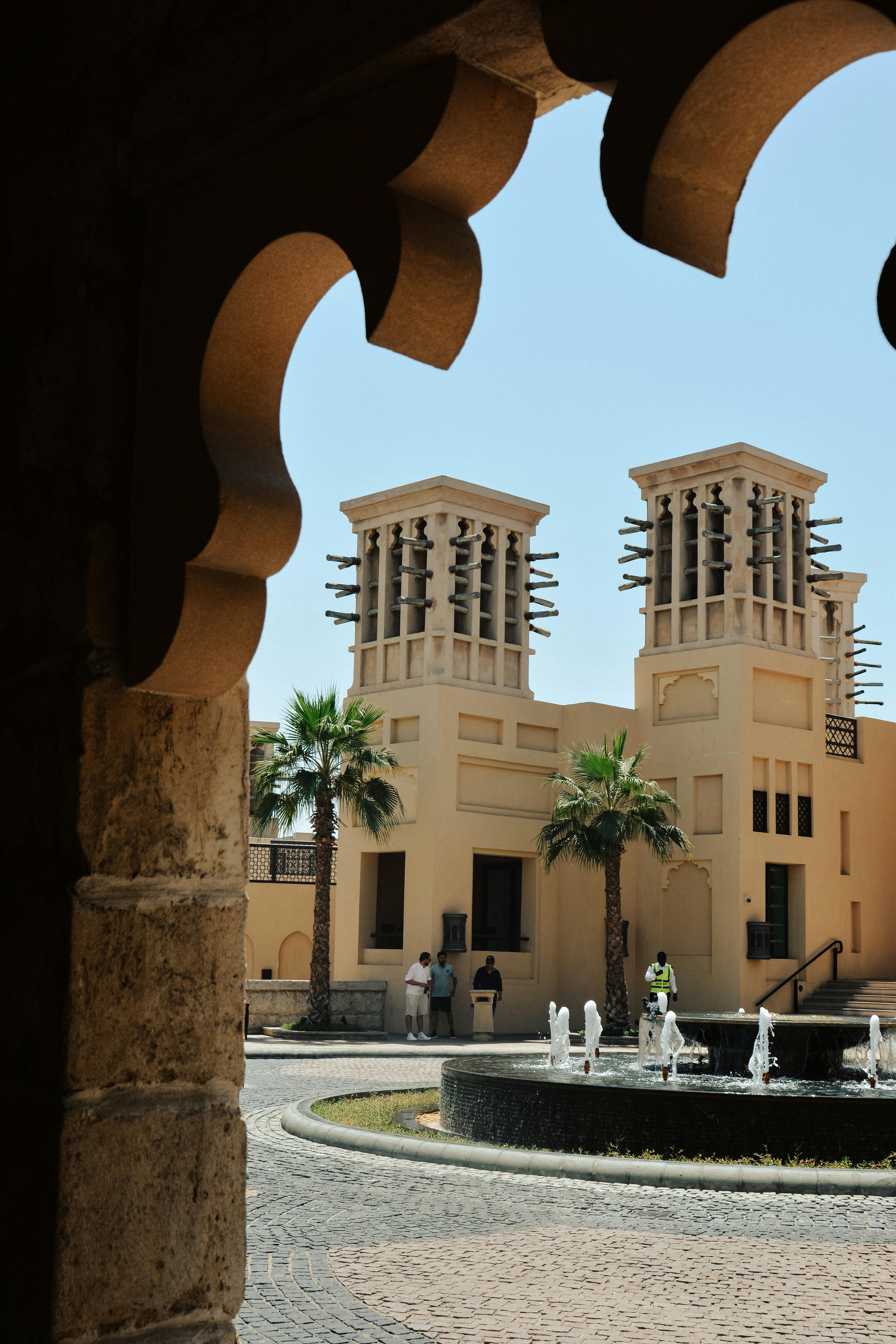 Traditional Wind Towers in Dubai Architecture · Free Stock Photo