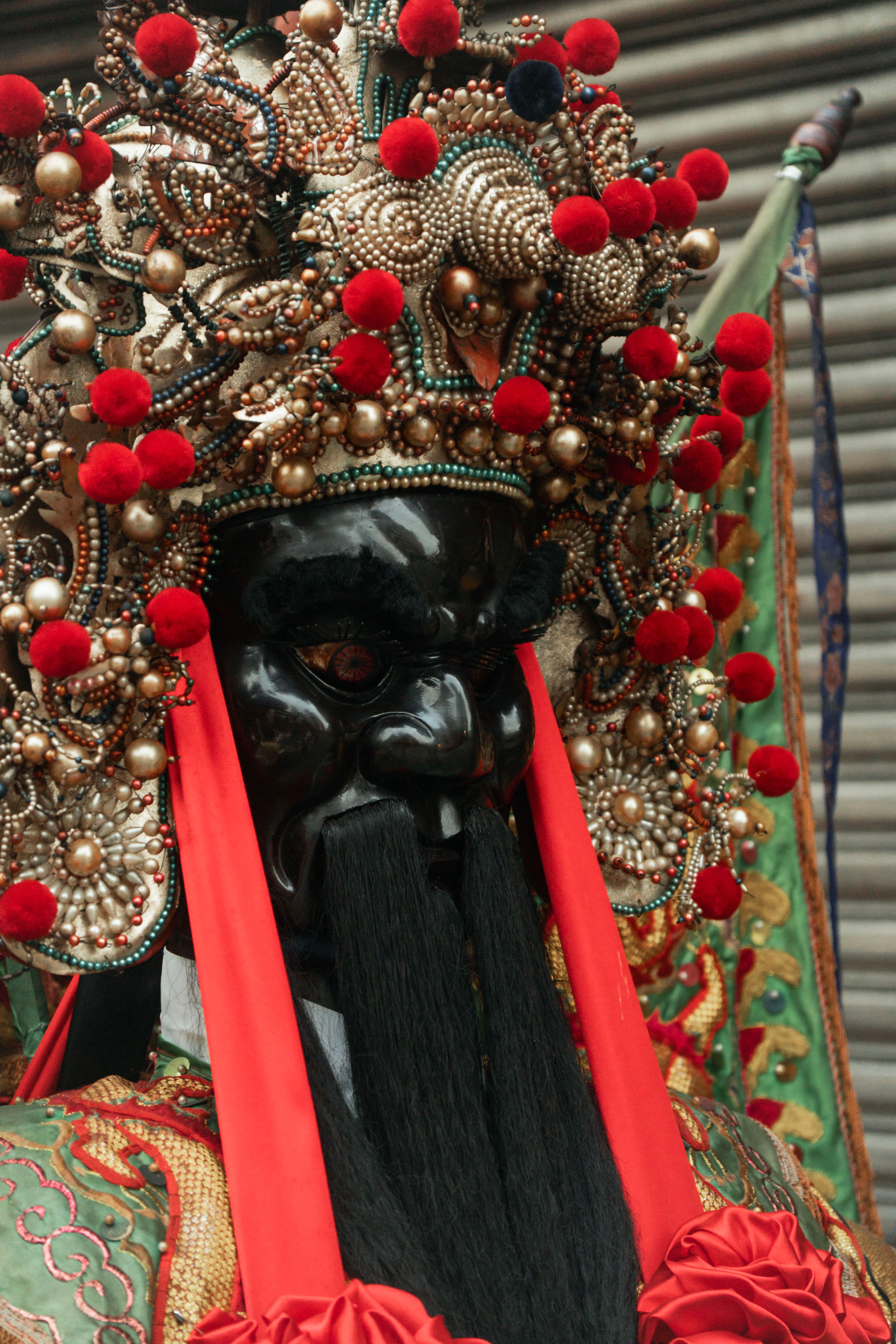Intricately Decorated Traditional Chinese Mask · Free Stock Photo