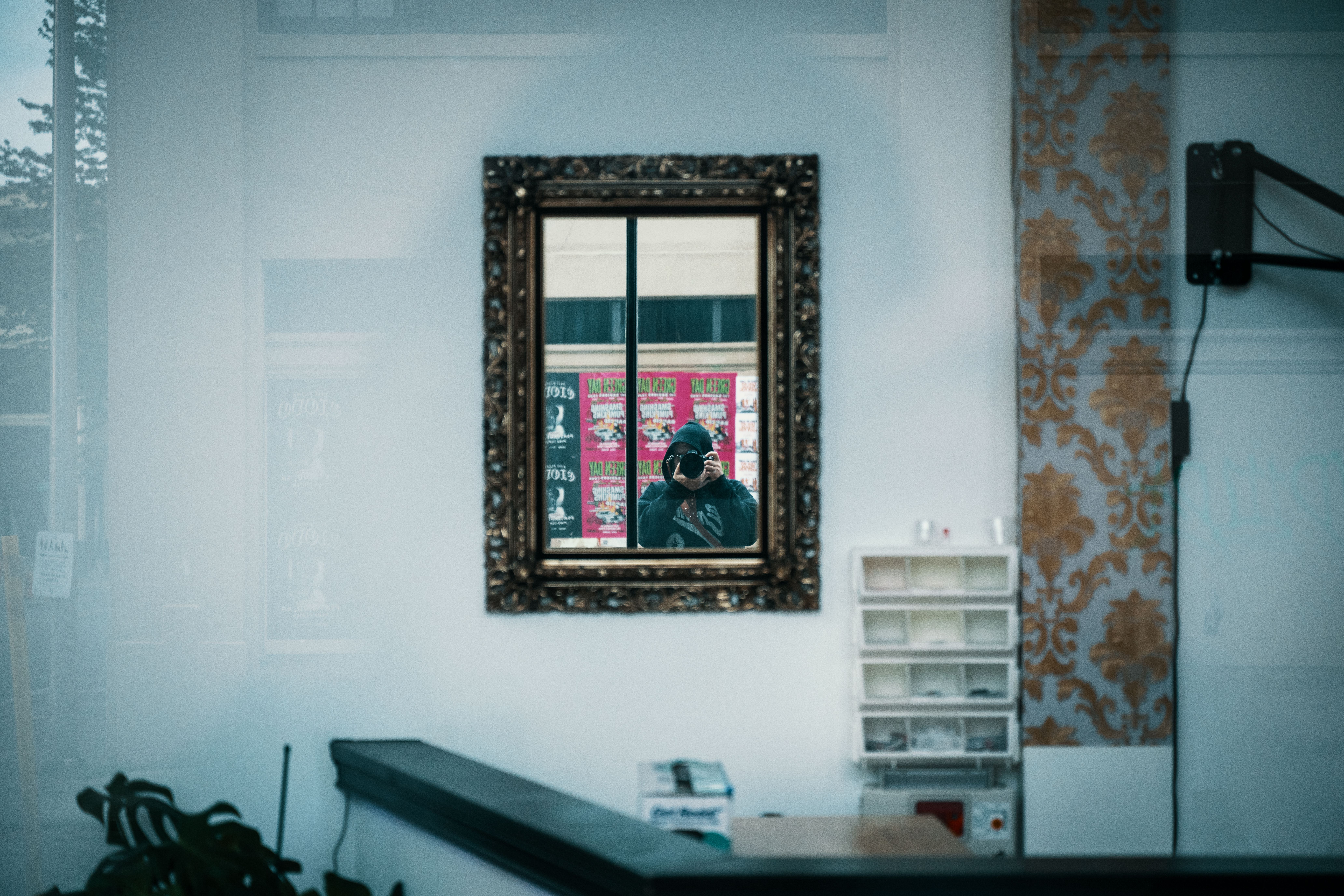 Photography Reflection in Vintage Mirror · Free Stock Photo