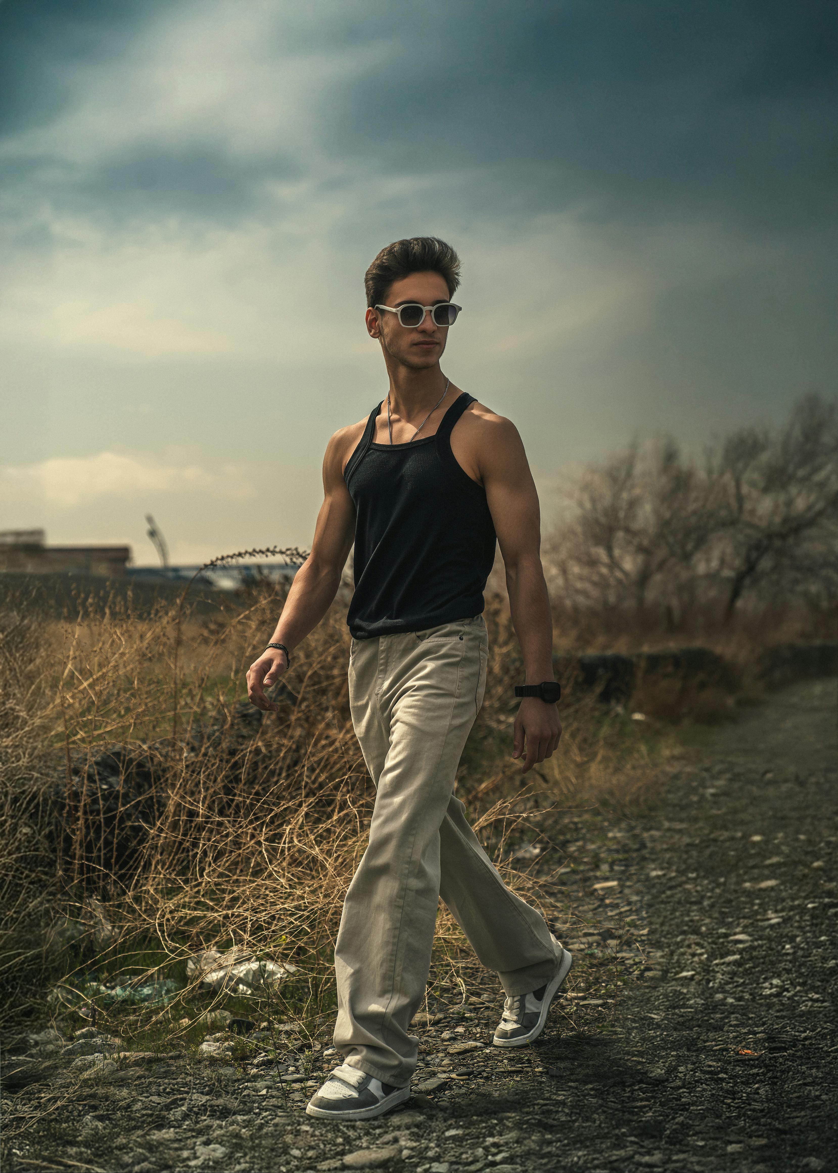 Man Walking Along Path Photos, Download The BEST Free Man Walking Along ...