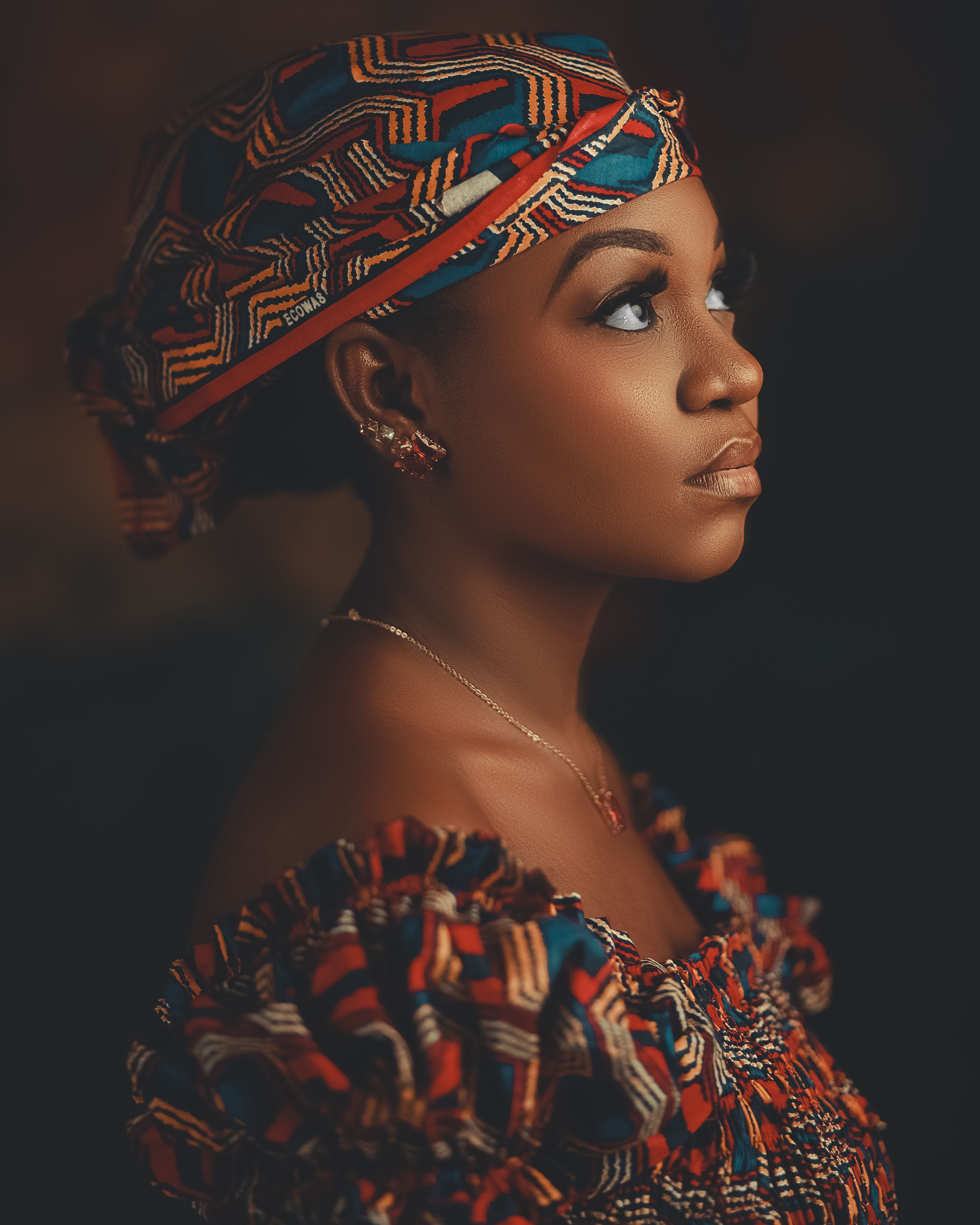Portrait of Woman in Traditional African Attire · Free Stock Photo