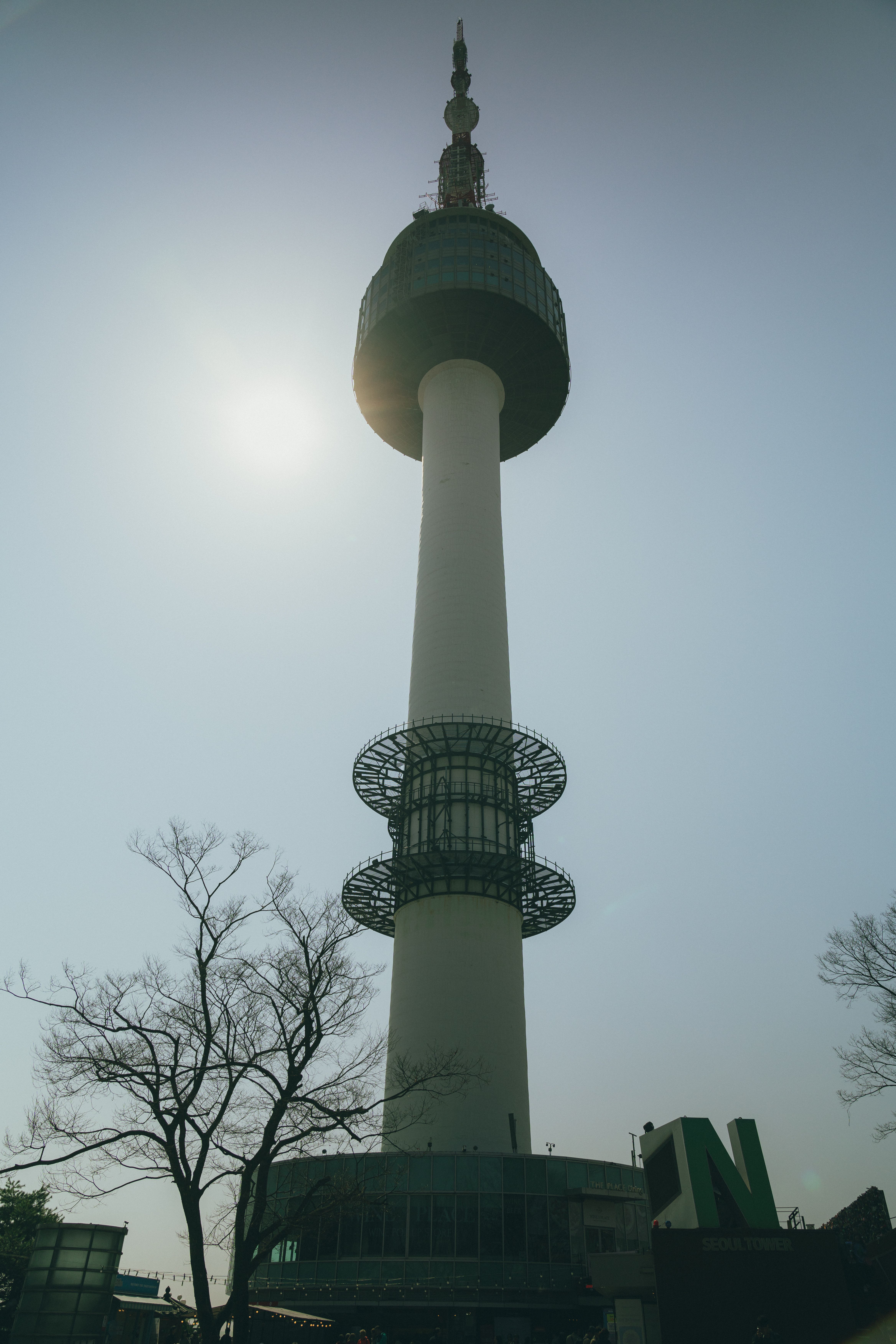 Namsan Seoul Tower Against a Blue Sky · Free Stock Photo
