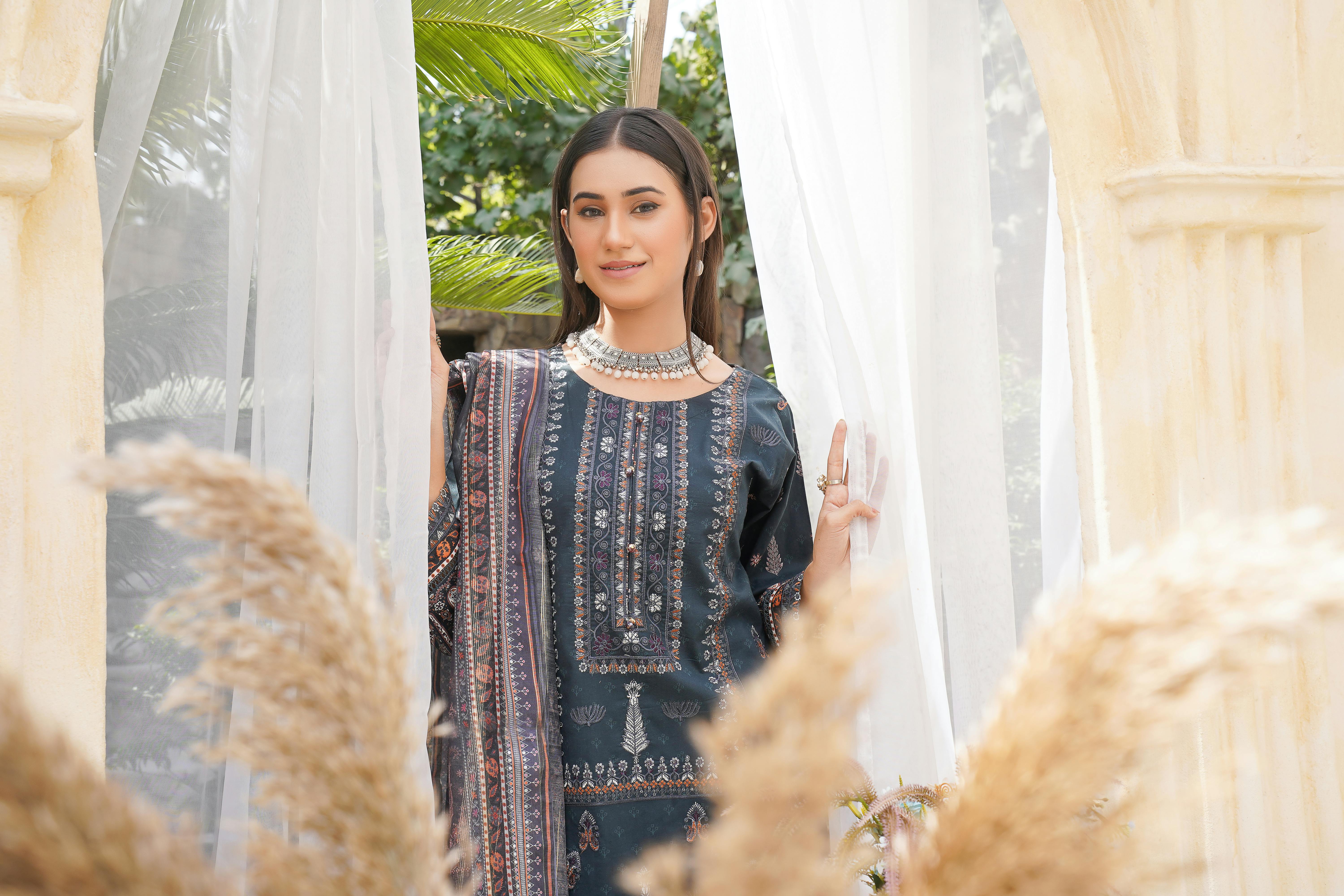 Elegant Pakistani Fashion Model in Traditional Attire · Free Stock Photo