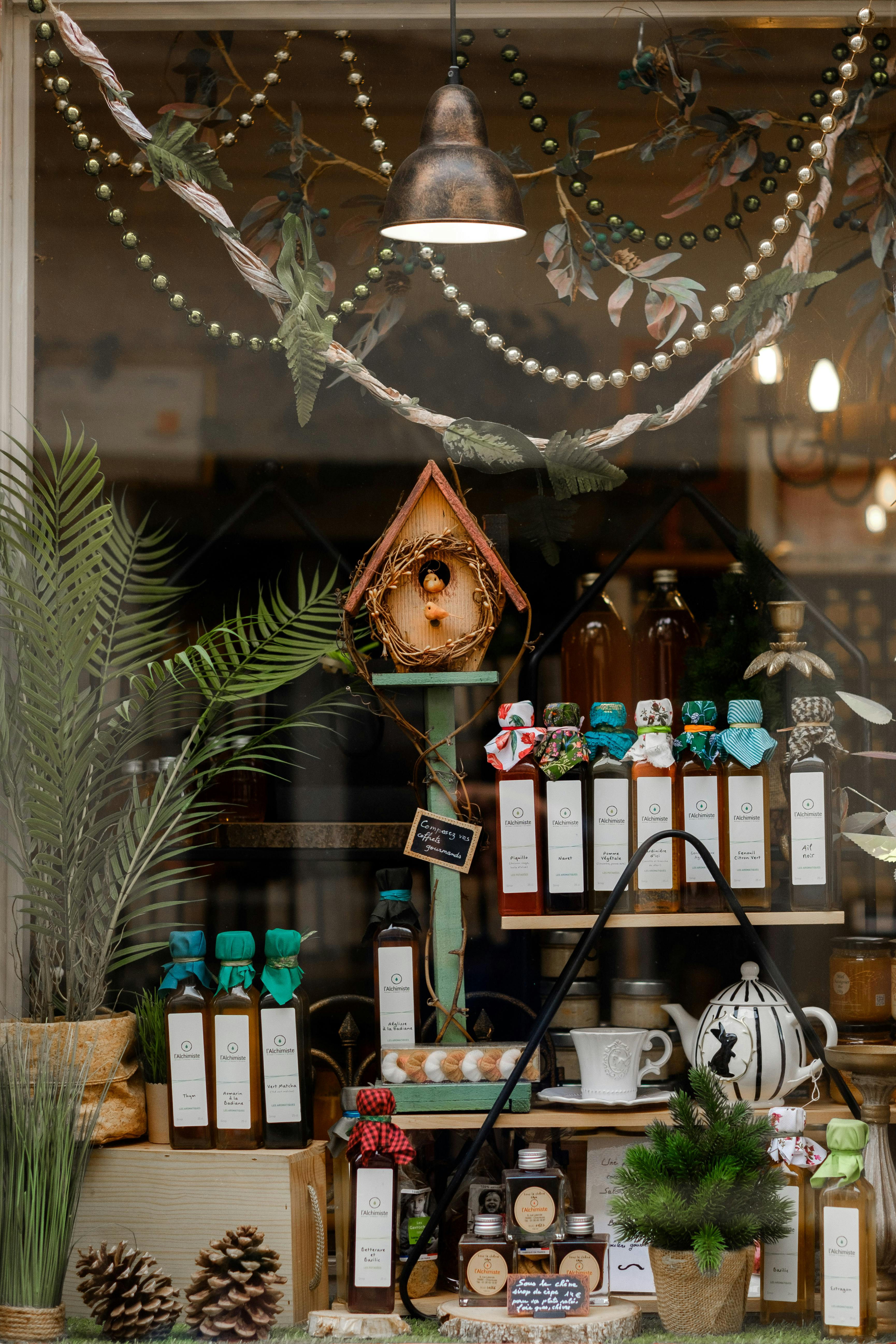 Charming Rustic Storefront Display with Decor · Free Stock Photo