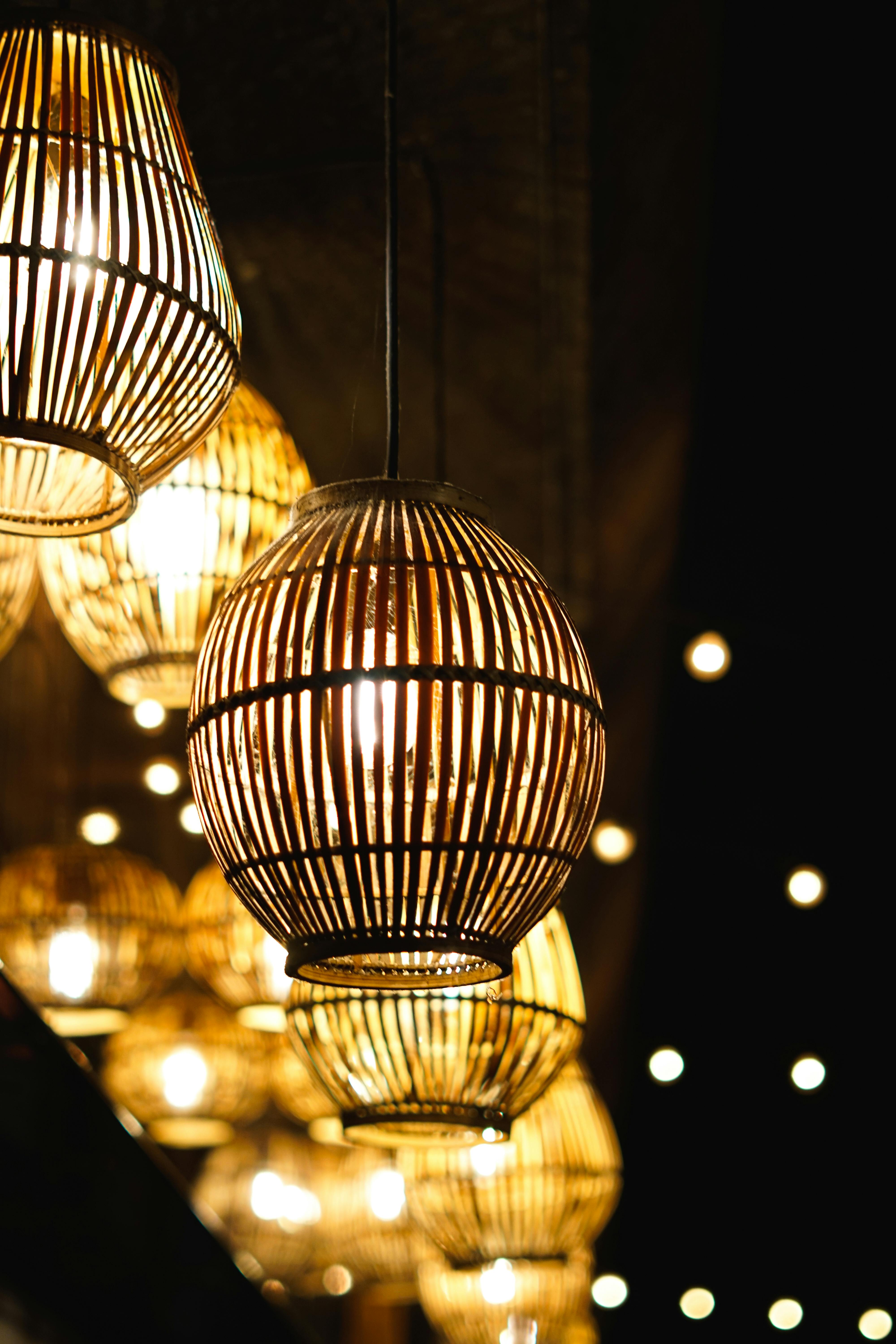 Wooden Creative Lamps · Free Stock Photo