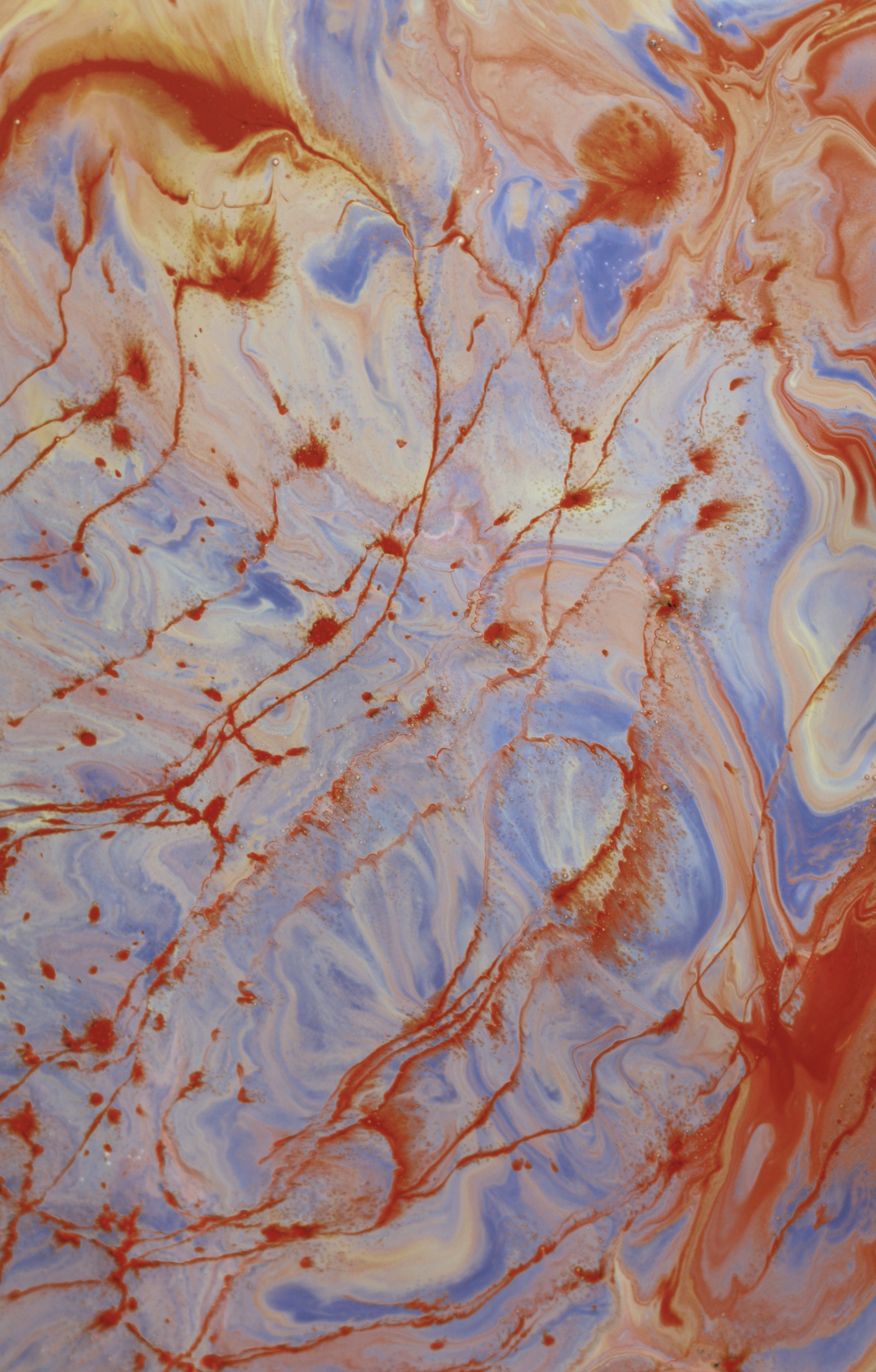 Vibrant Abstract Paint Swirl Pattern Art · Free Stock Photo