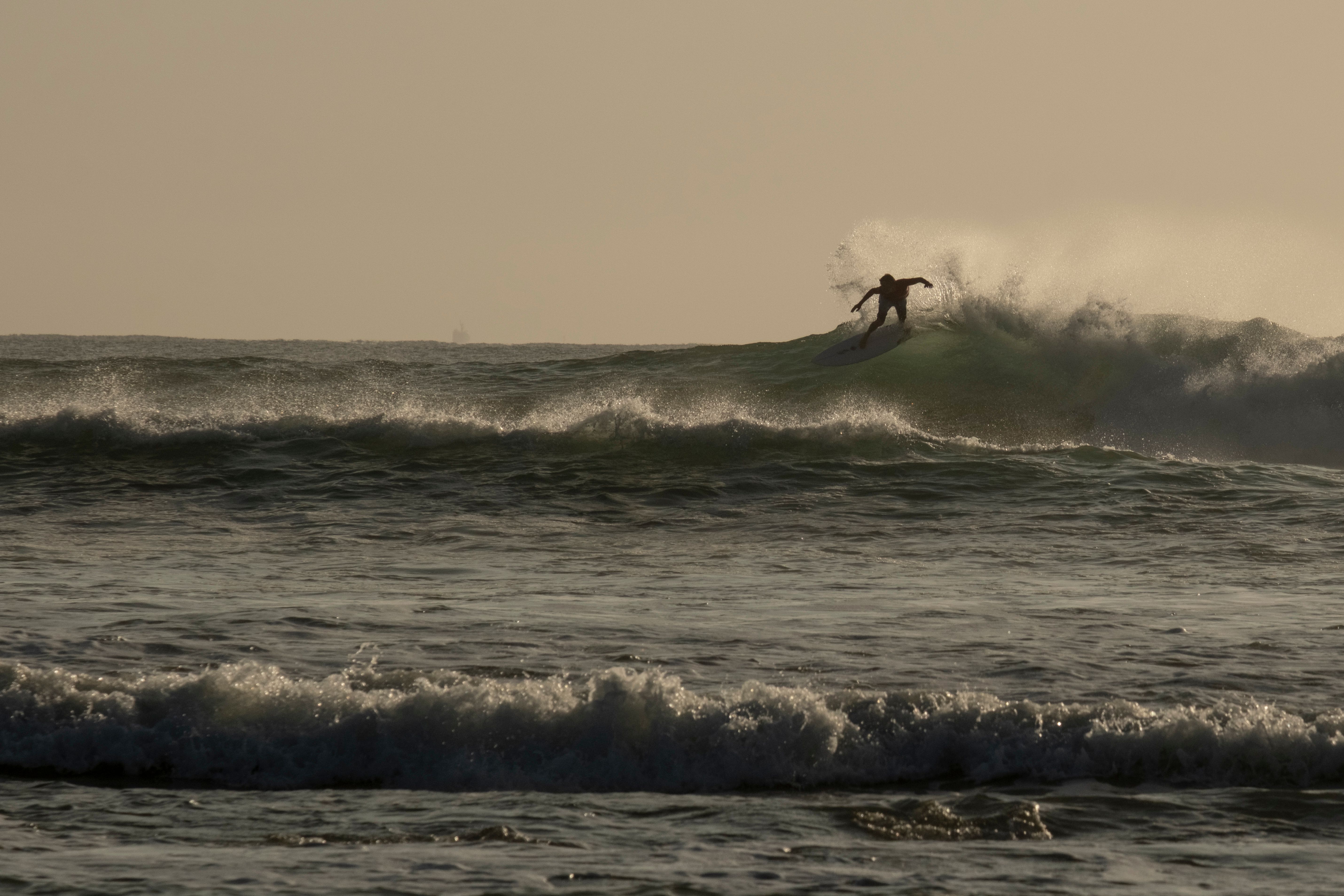 Sunrise Surfing on Sunshine Coast Waves · Free Stock Photo