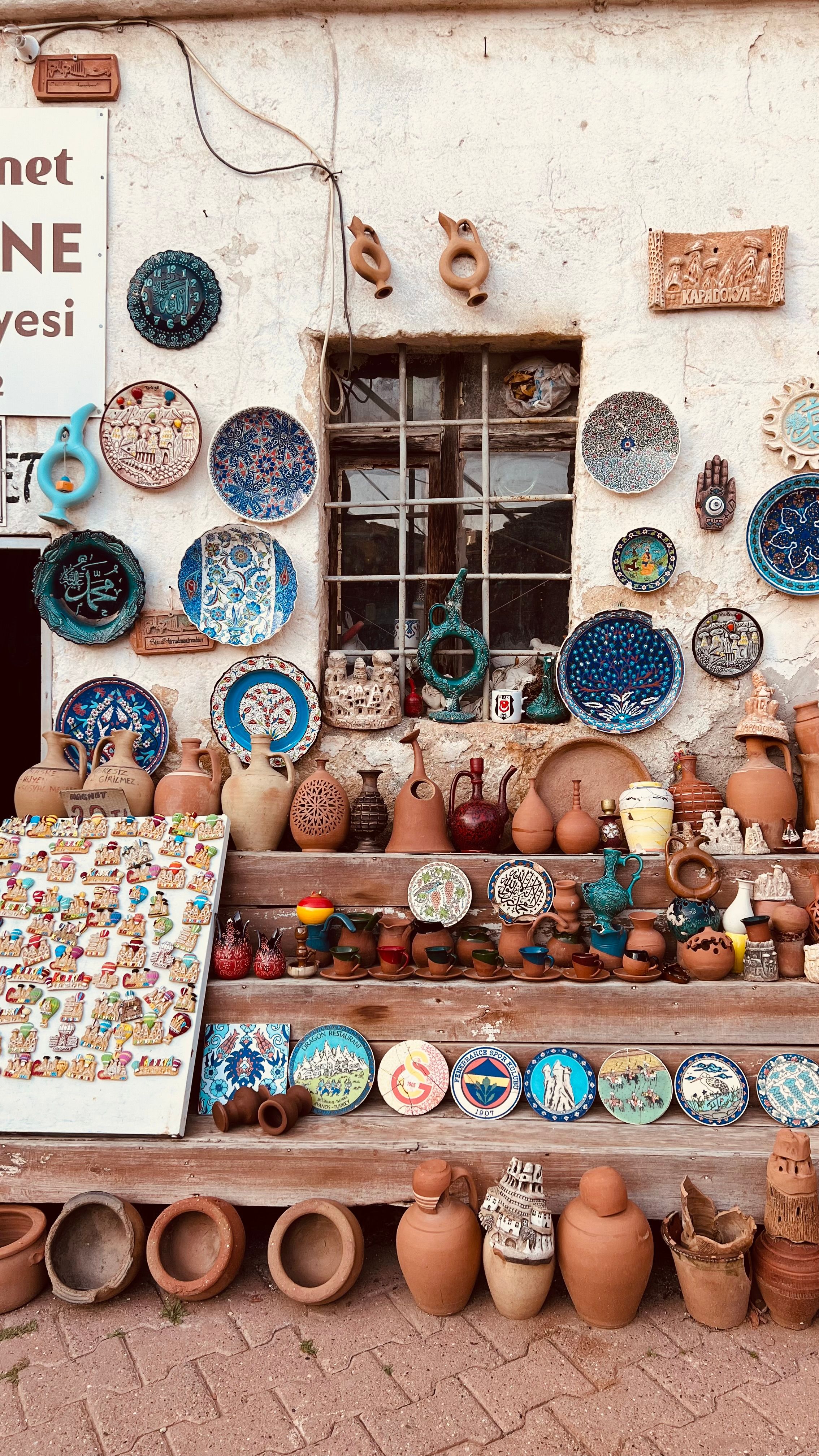 Colorful Display of Traditional Pottery and Ceramics · Free Stock Photo