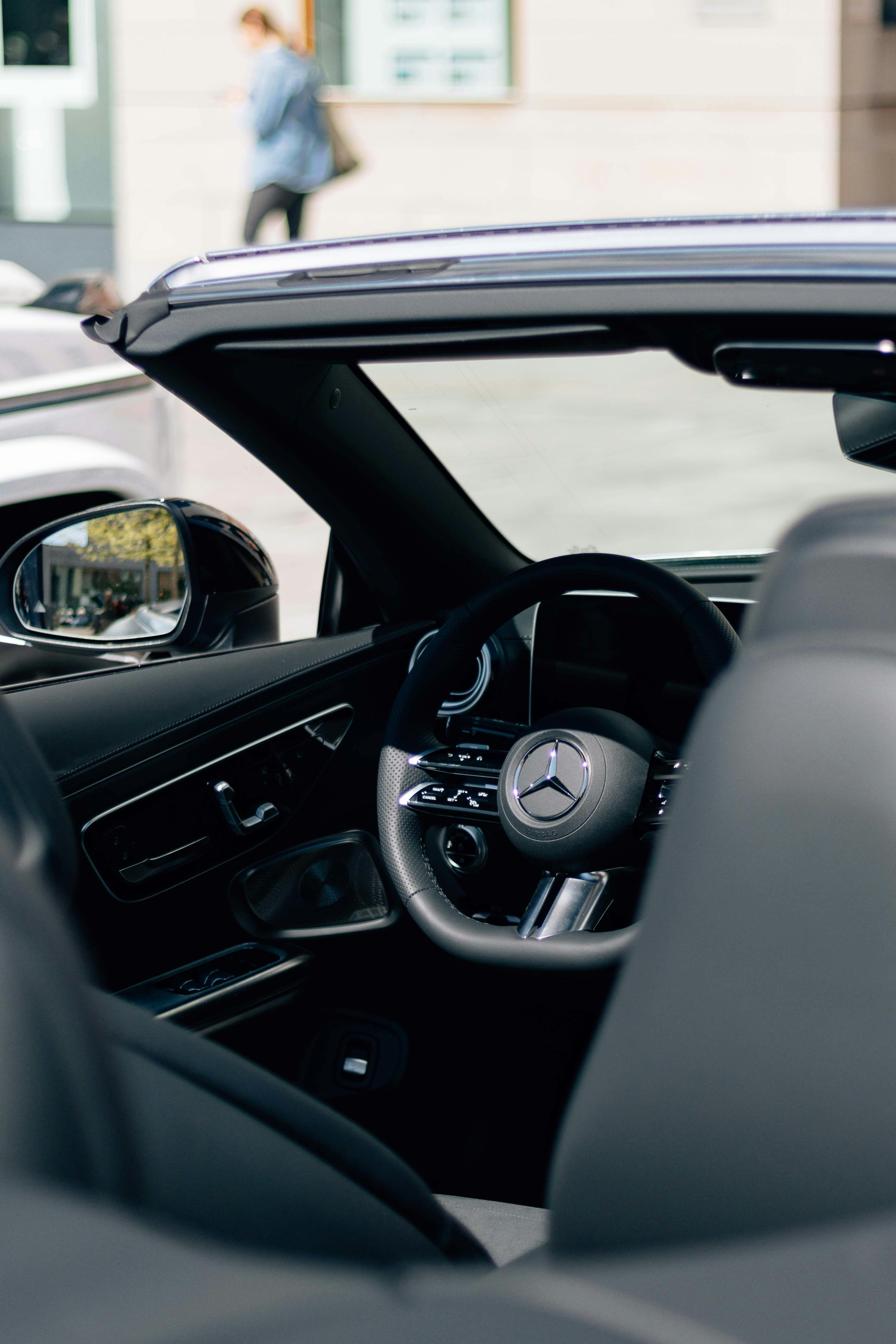 Luxurious Modern Convertible Car Interior · Free Stock Photo