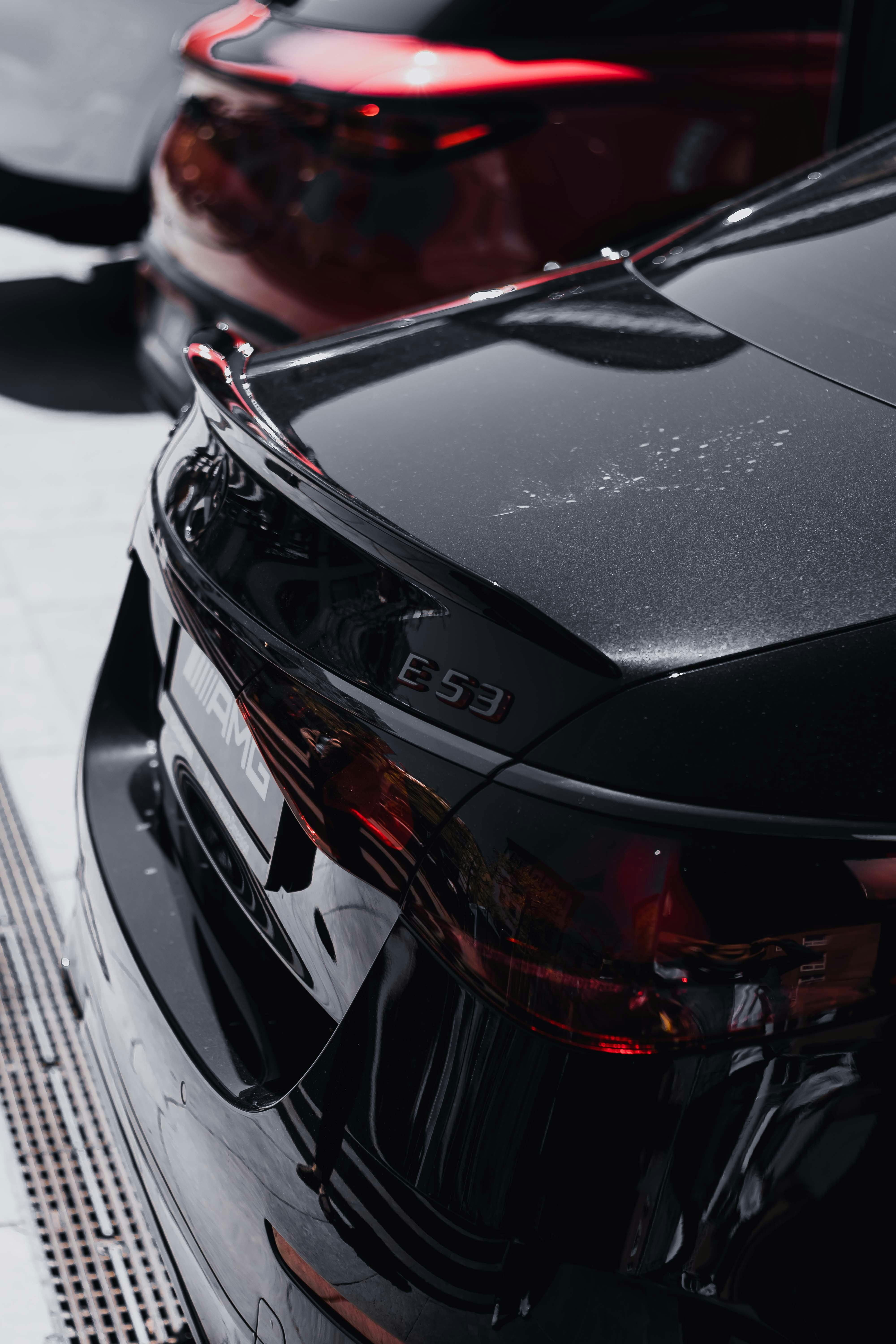Luxury Black Mercedes Benz E53 Rear Close-Up · Free Stock Photo