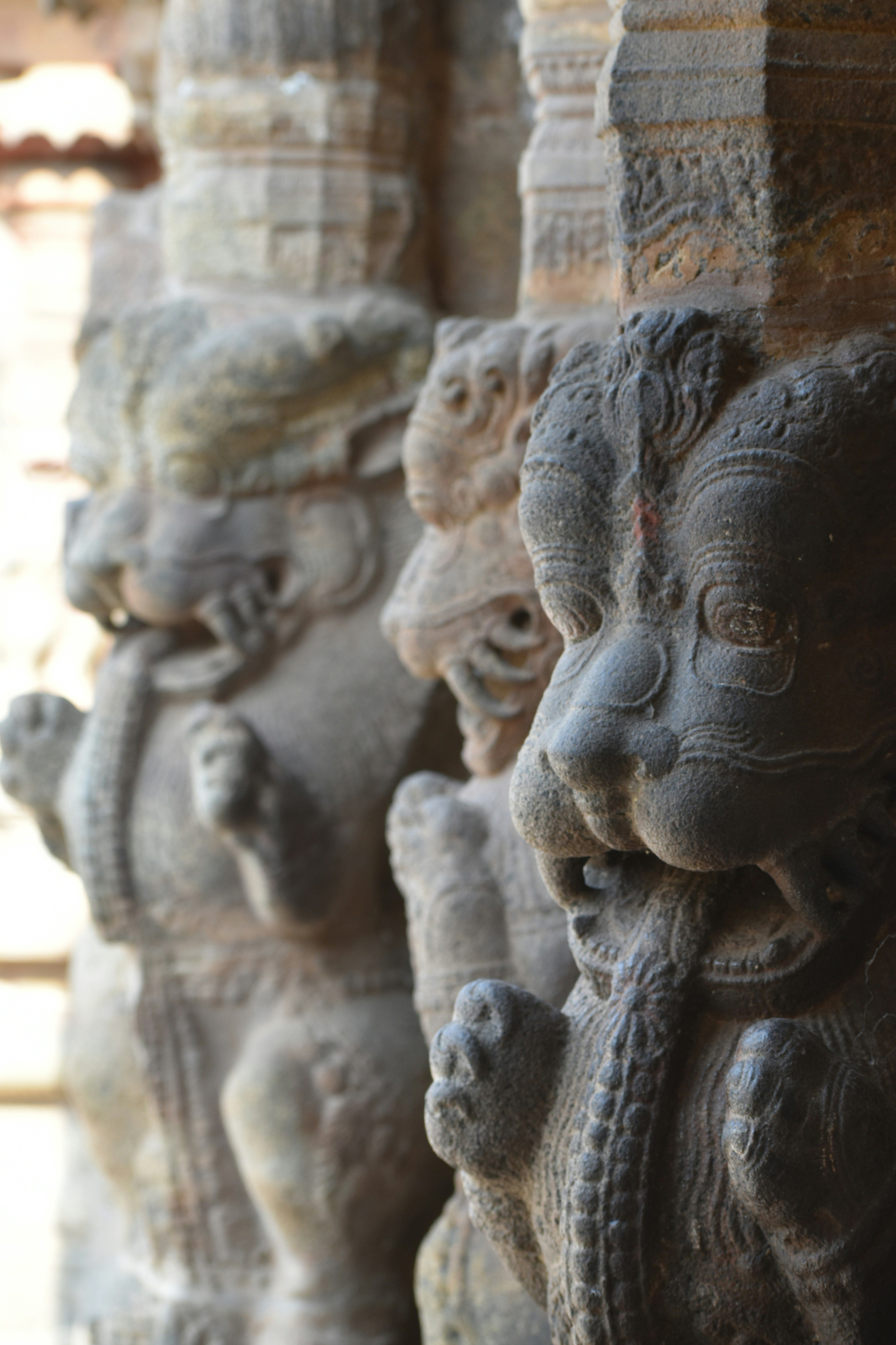 Intricate Stone Carvings of Indian Temple · Free Stock Photo