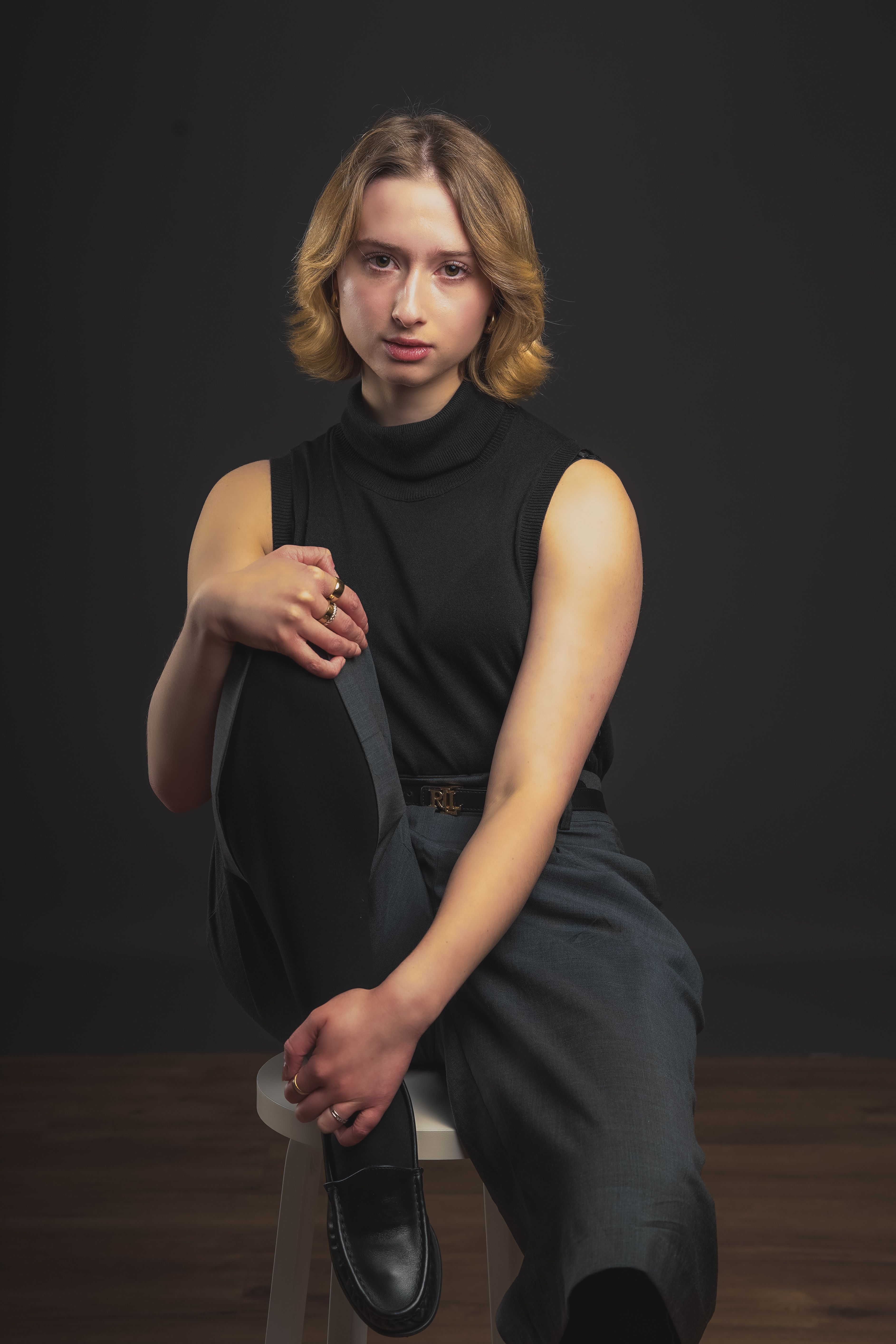 Elegant Portrait of a Young Woman in Studio Setting · Free Stock Photo