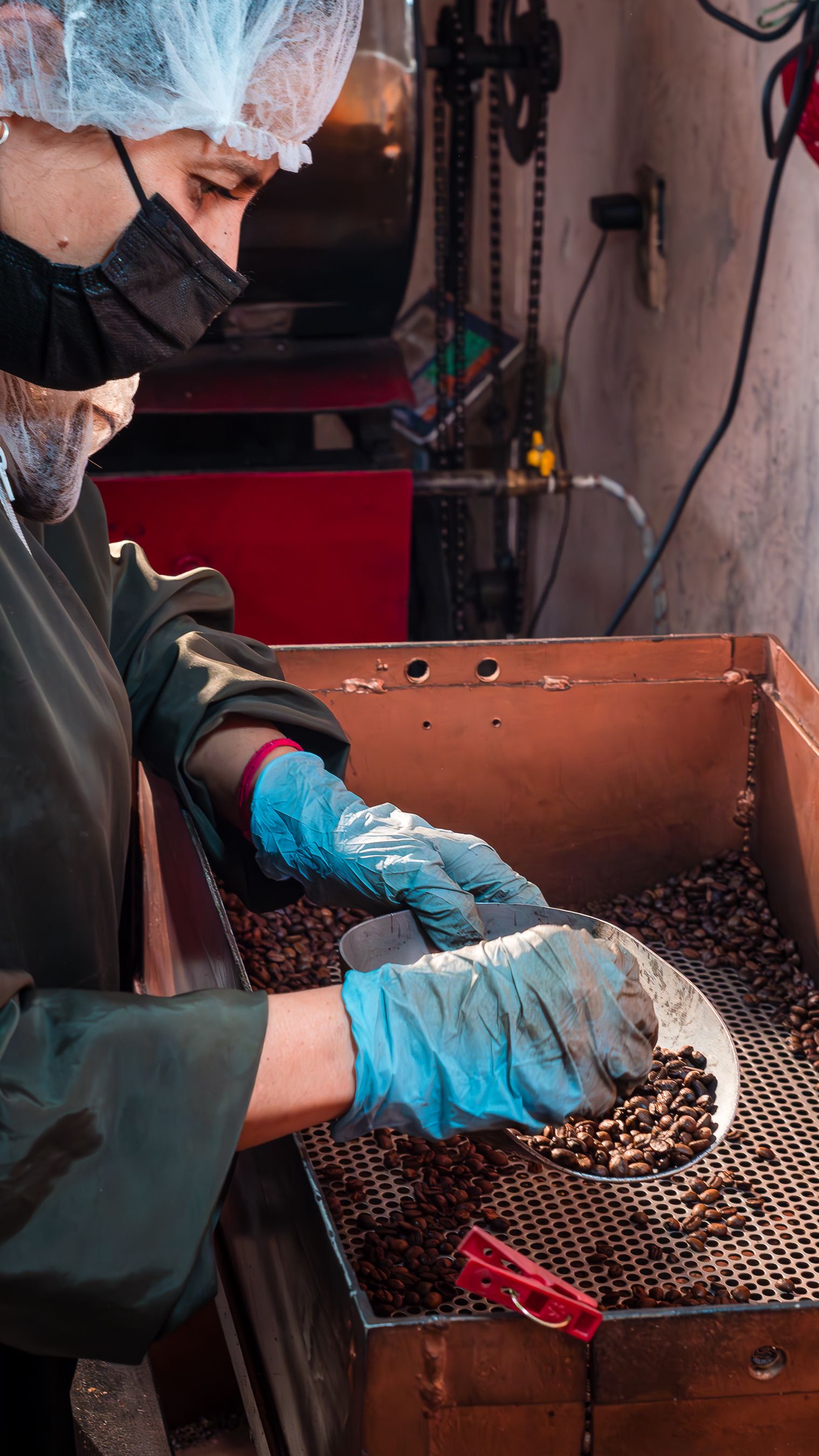 Artisan Coffee Roasting Process in Action · Free Stock Photo