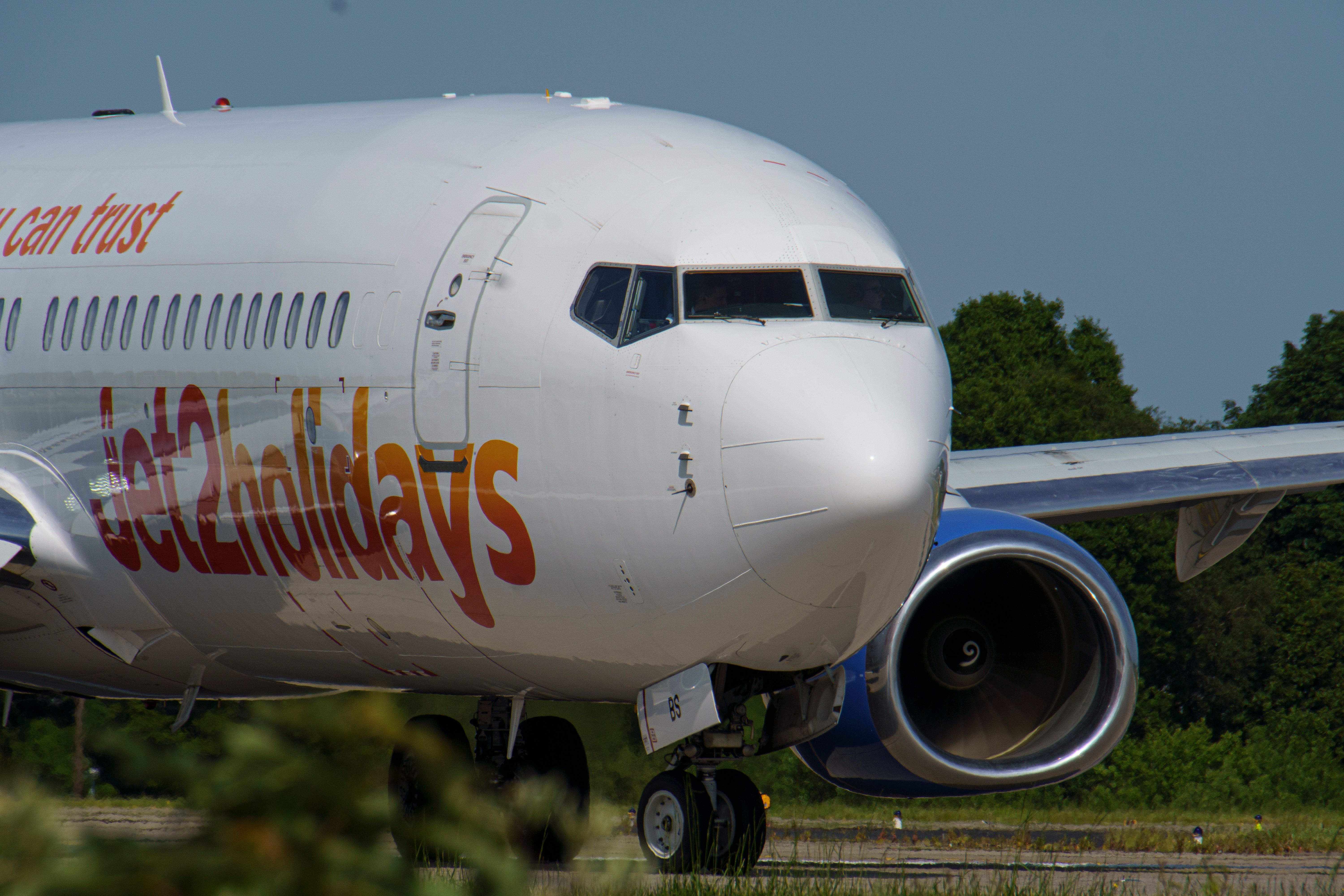 Commercial Airliner Jet2holidays on Runway · Free Stock Photo