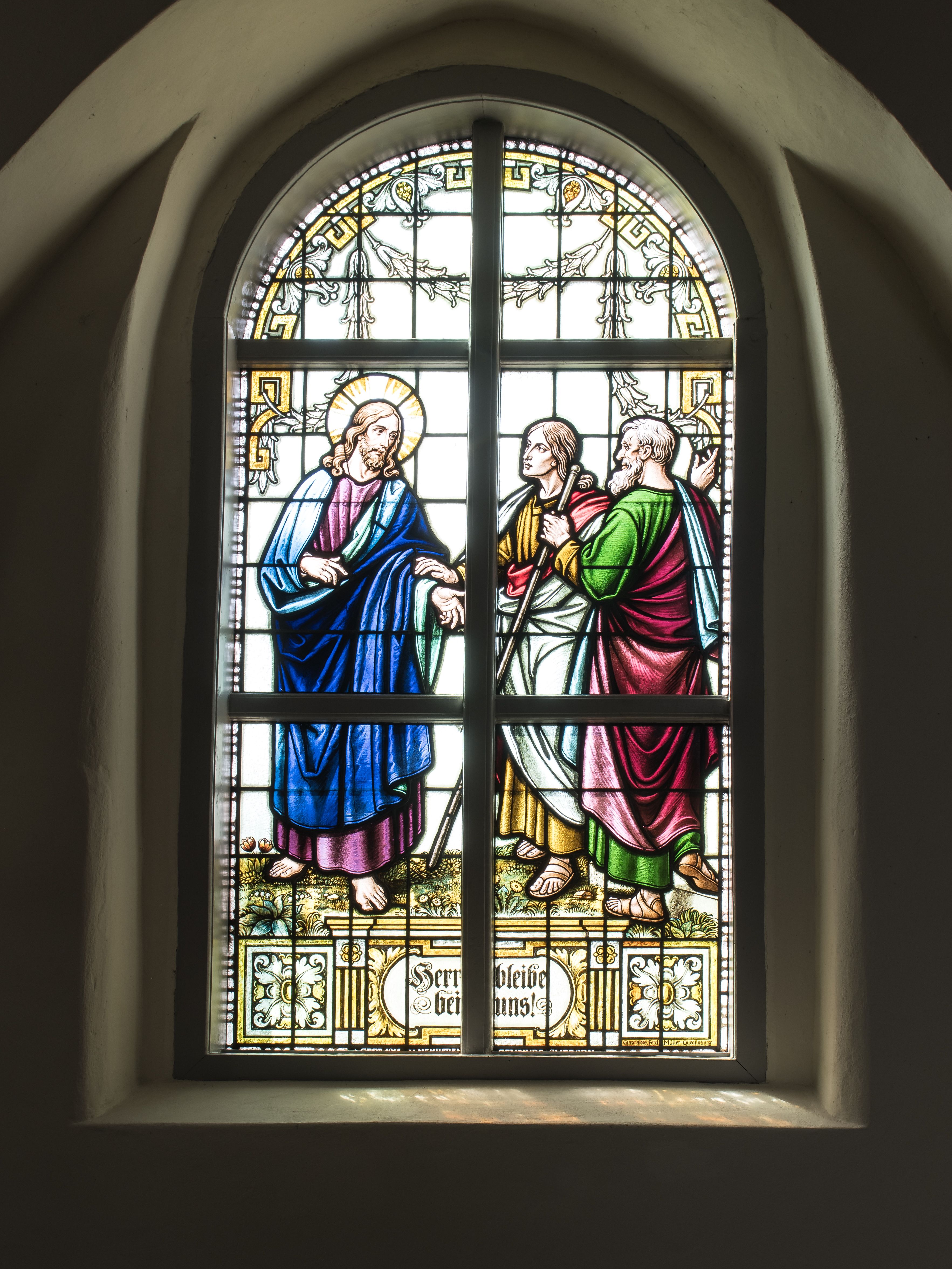 Stained Glass Window in Historic German Church · Free Stock Photo