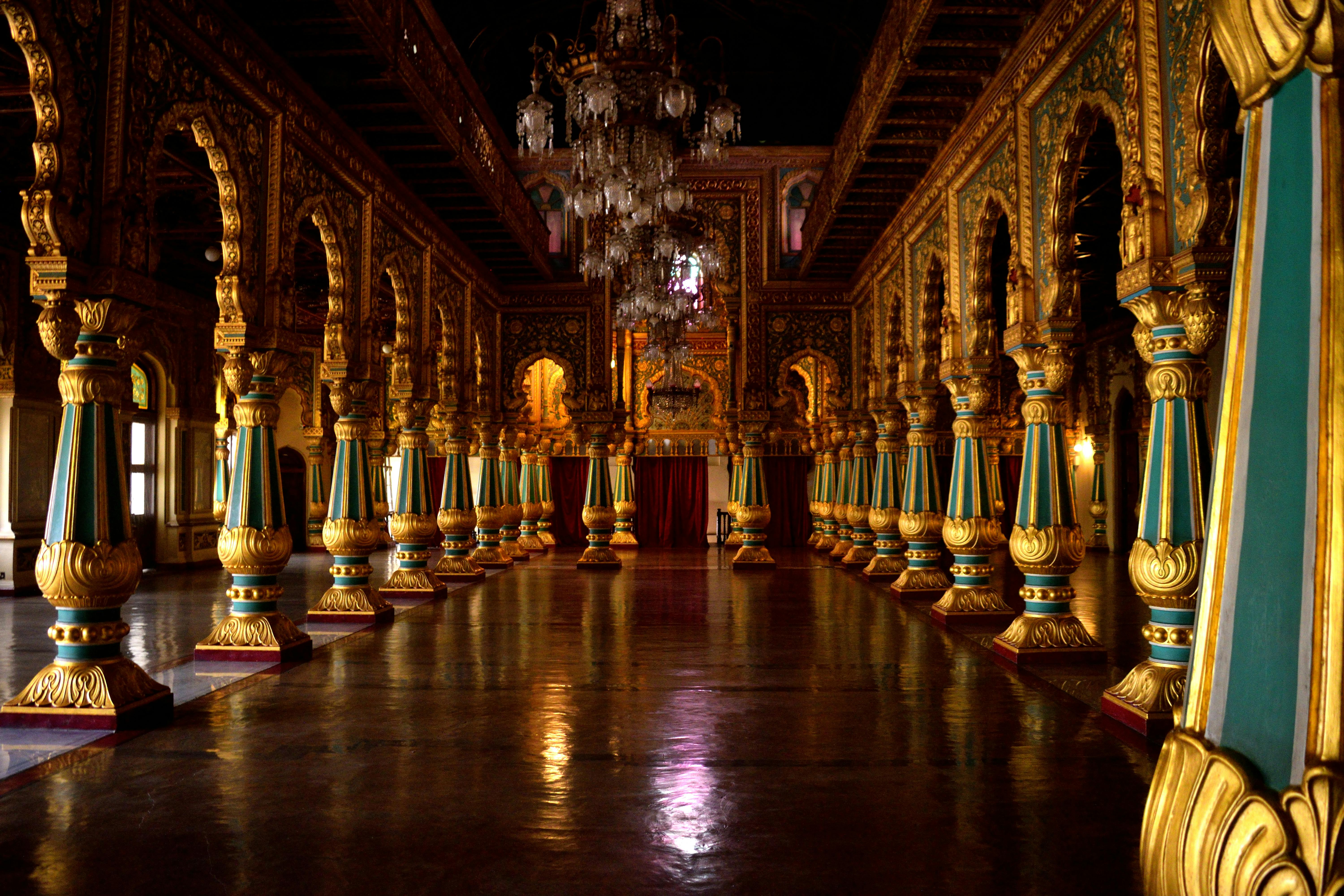 Majestic Interior of Mysore Palace in Karnataka · Free Stock Photo