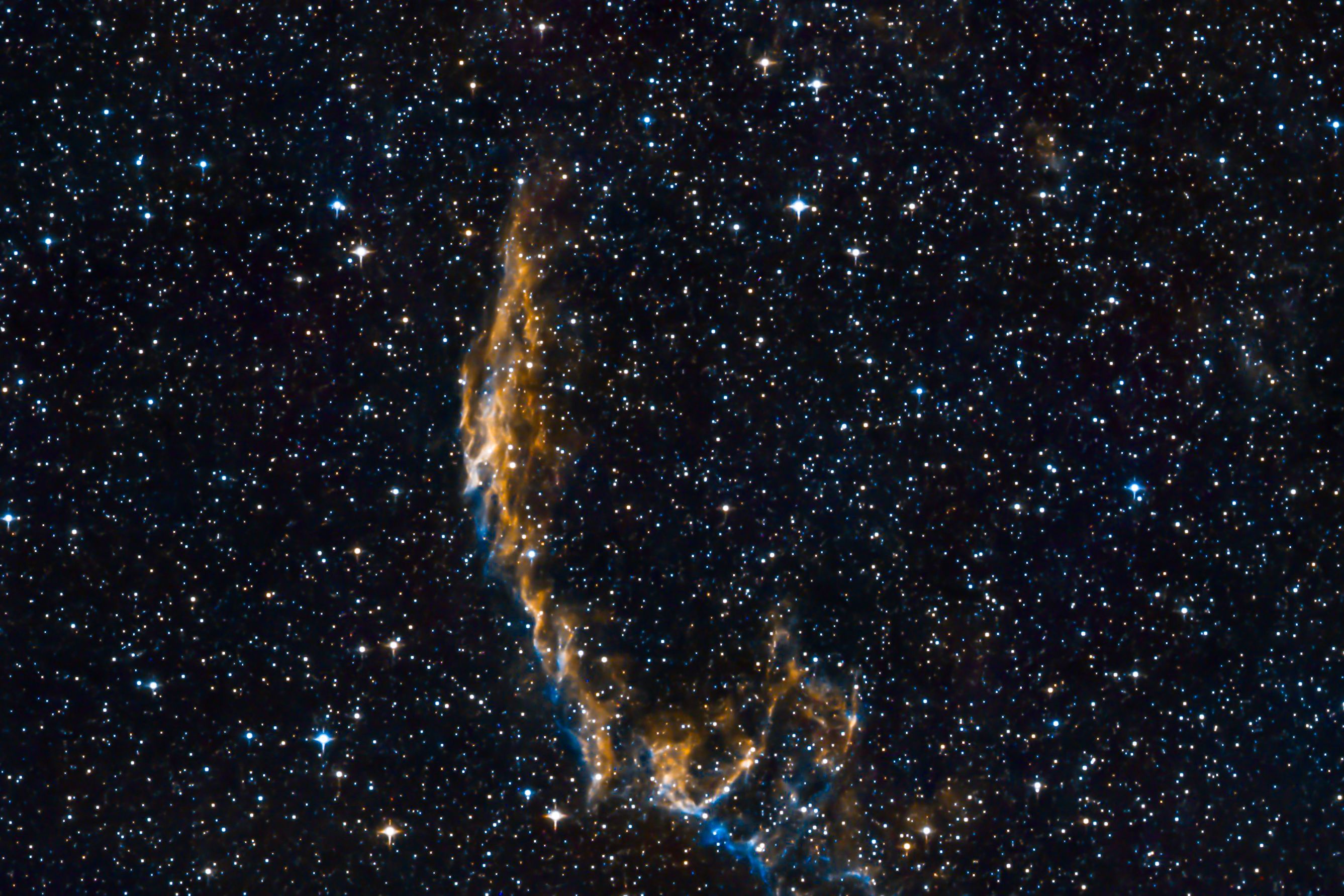 Stunning Veil Nebula in Starry Night Sky · Free Stock Photo