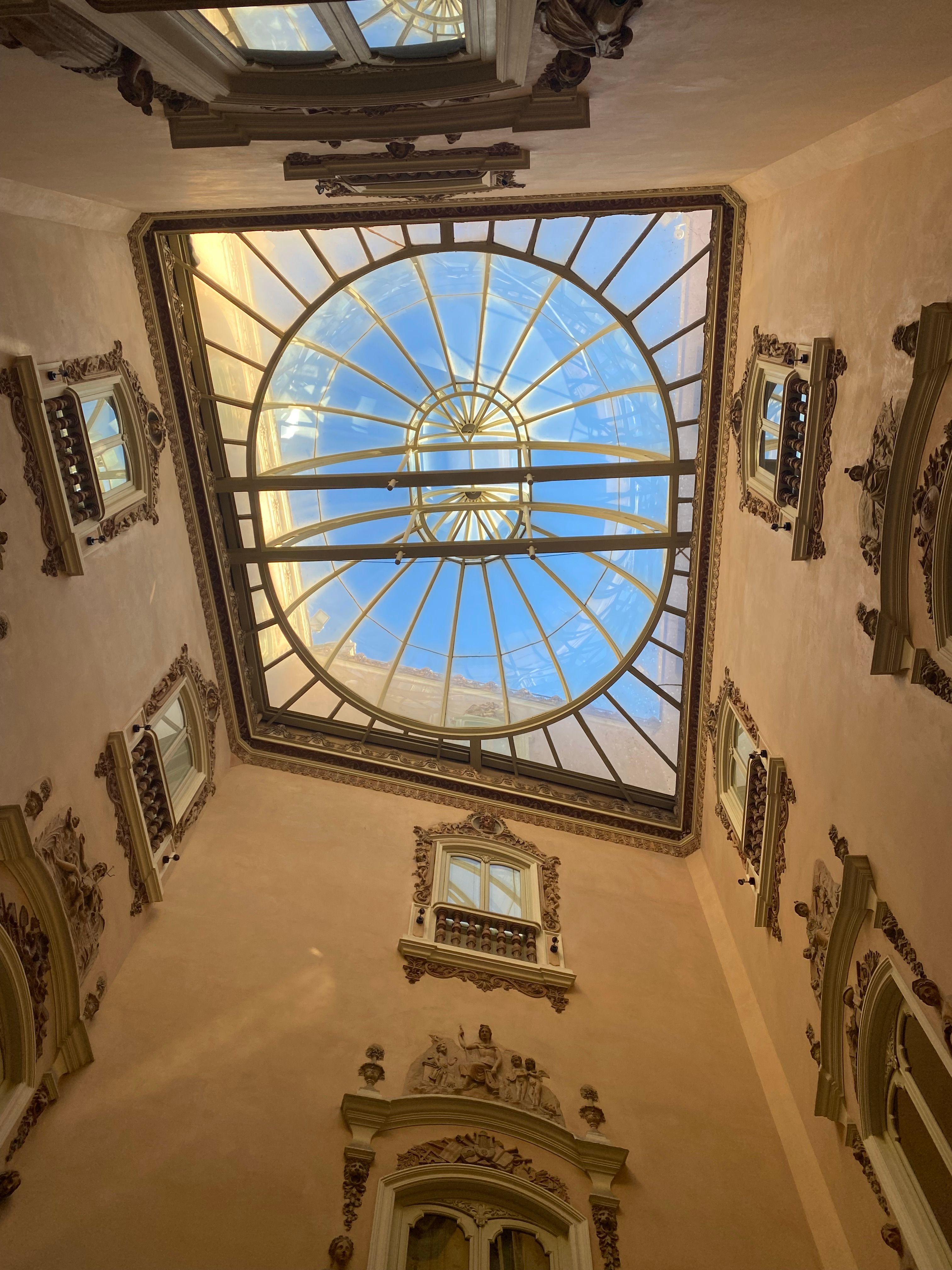 Elegant Architectural Skylight in Historic Building · Free Stock Photo