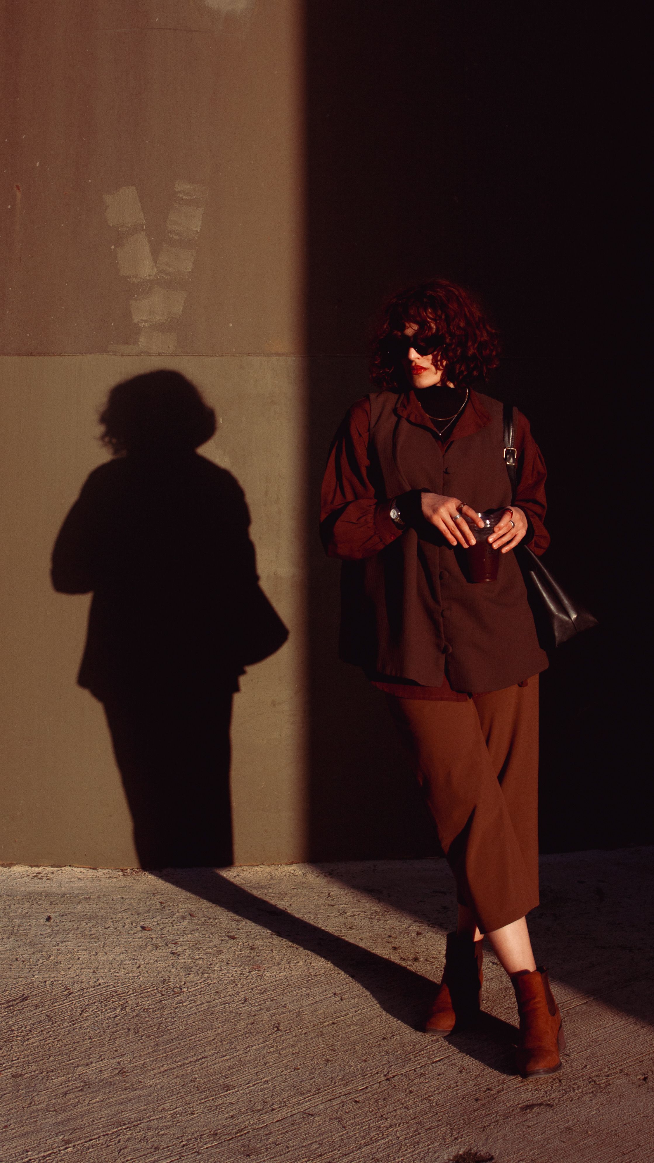 Artistic Portrait of Woman with Dramatic Shadow · Free Stock Photo
