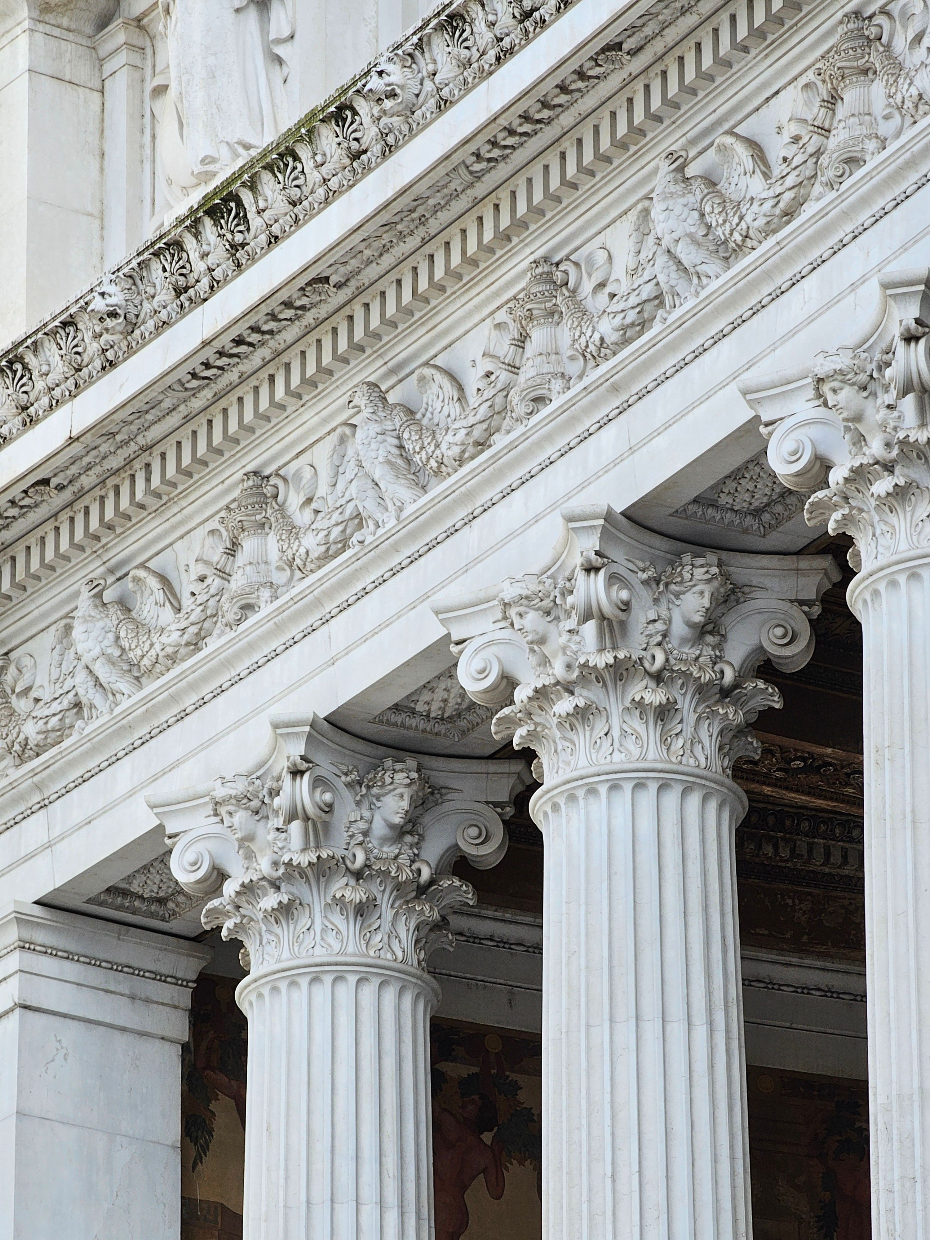 Elegant Corinthian Columns of Historical Building · Free Stock Photo