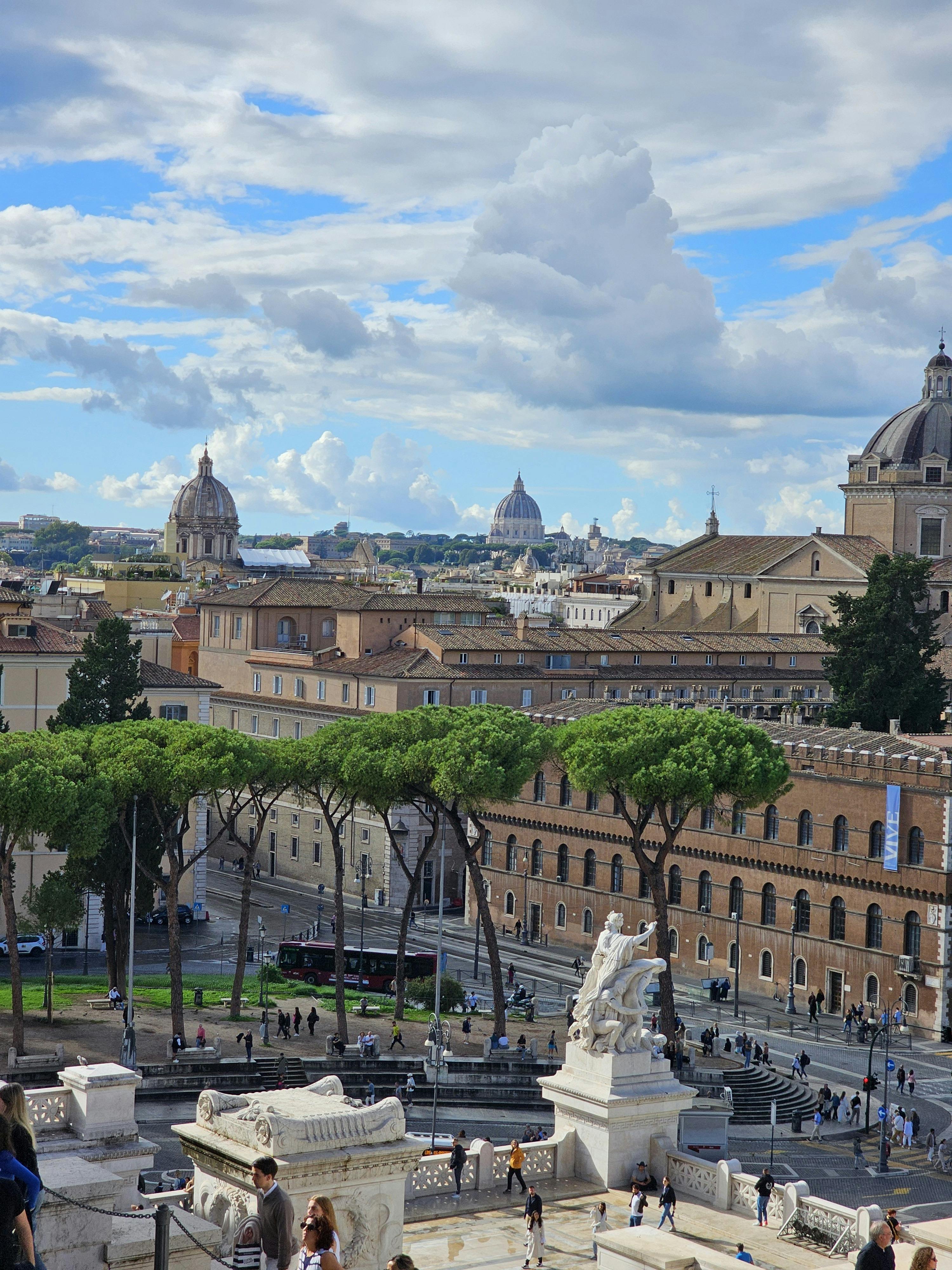 Scenic View of Rome with St. Peter's Basilica · Free Stock Photo
