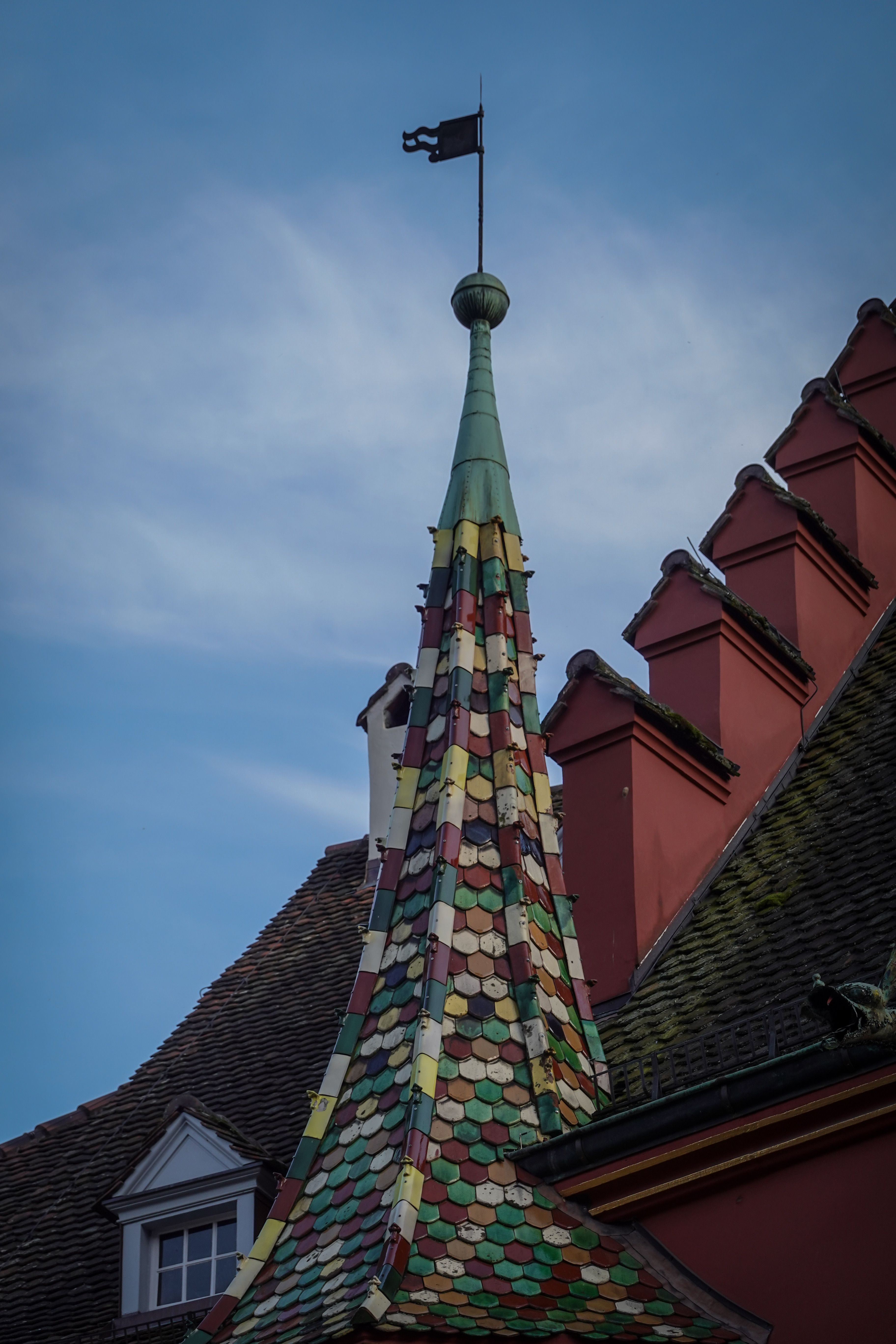 Colorful Tiled Roof of Historic European Building · Free Stock Photo