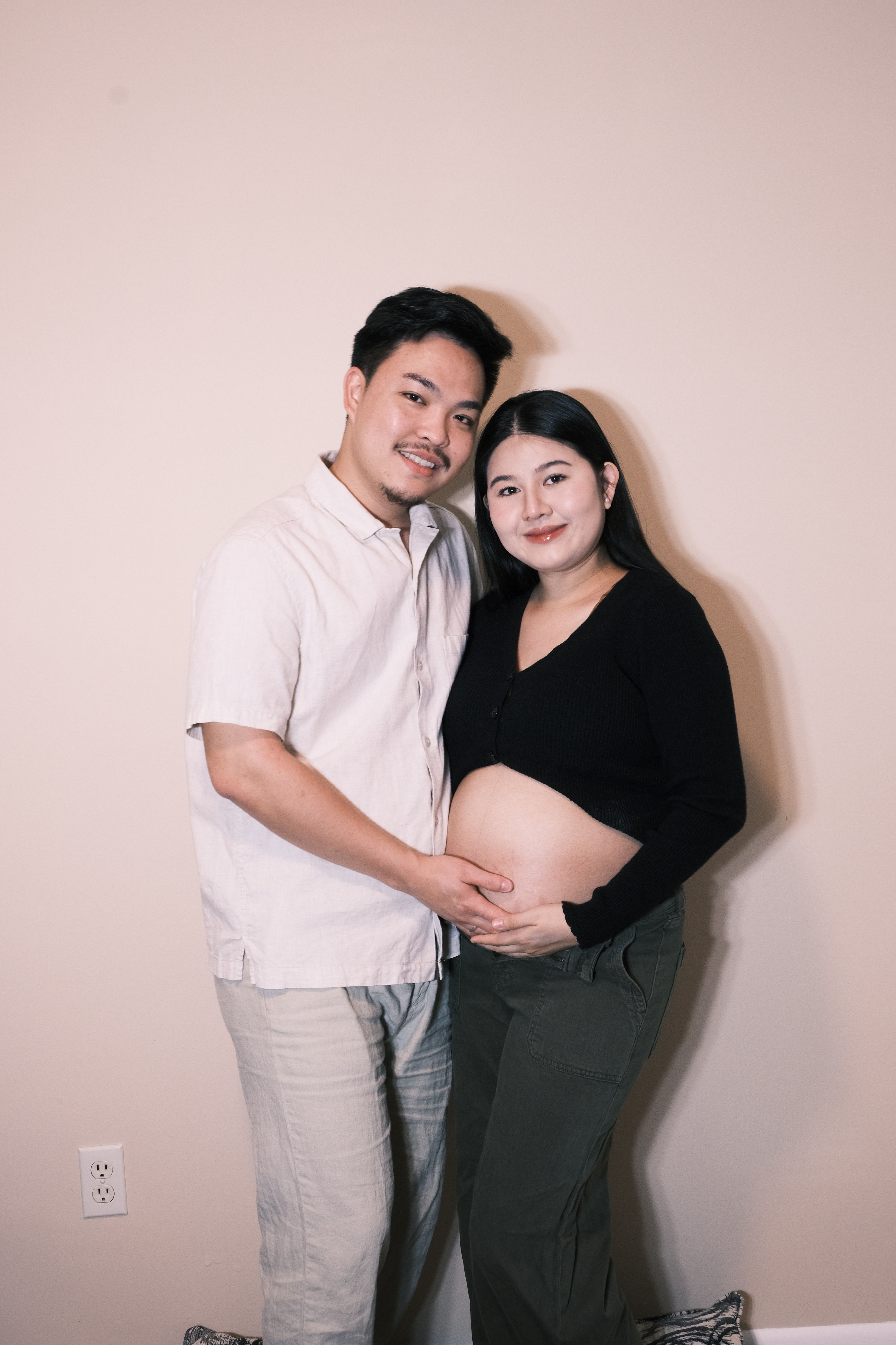 Happy Expecting Couple Embracing Parenthood · Free Stock Photo