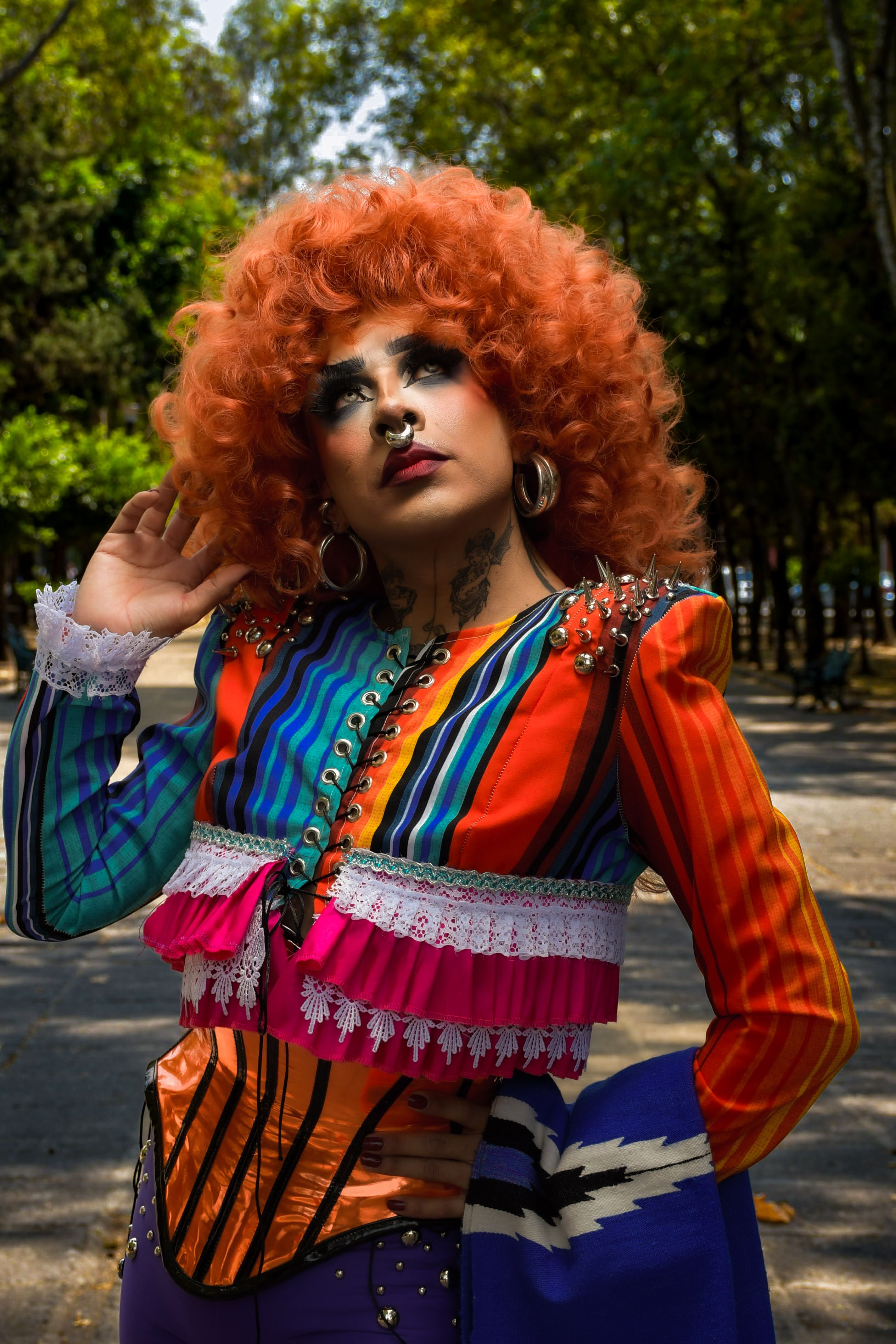 Vibrant Drag Performer in Bold Fashion · Free Stock Photo