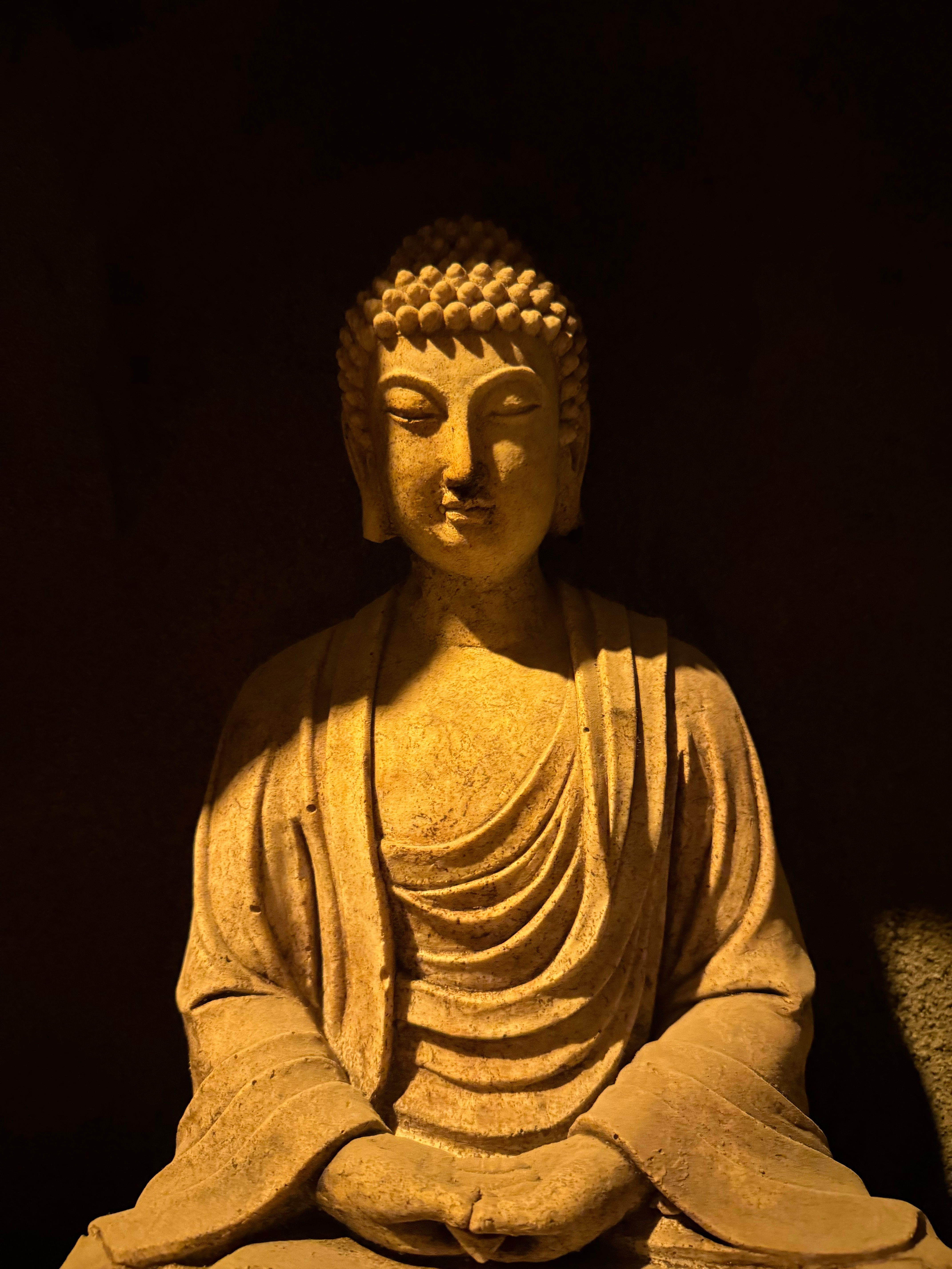 Buddha Statue in Dramatic Light · Free Stock Photo