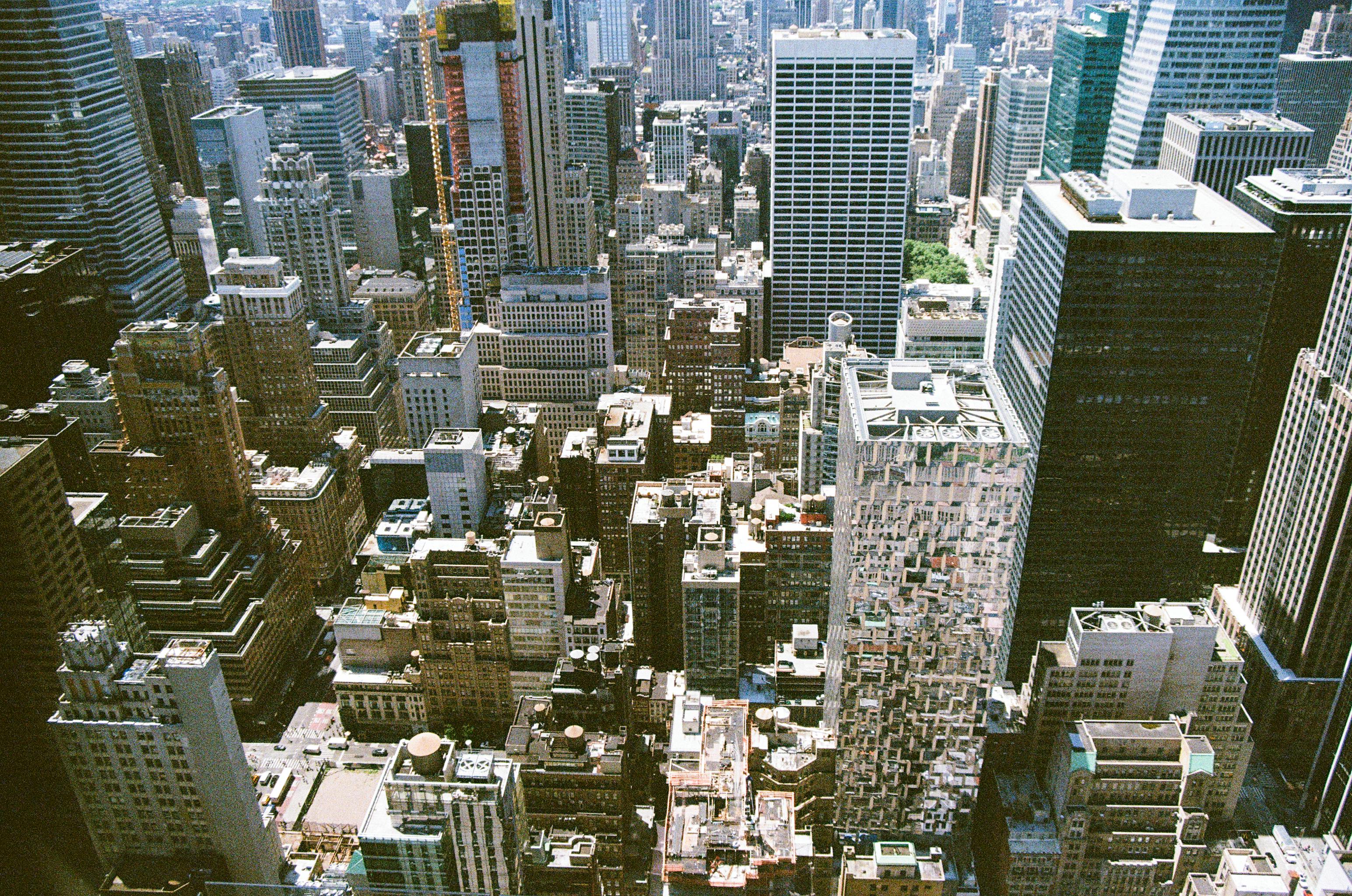Aerial View of New York City Skyscrapers · Free Stock Photo