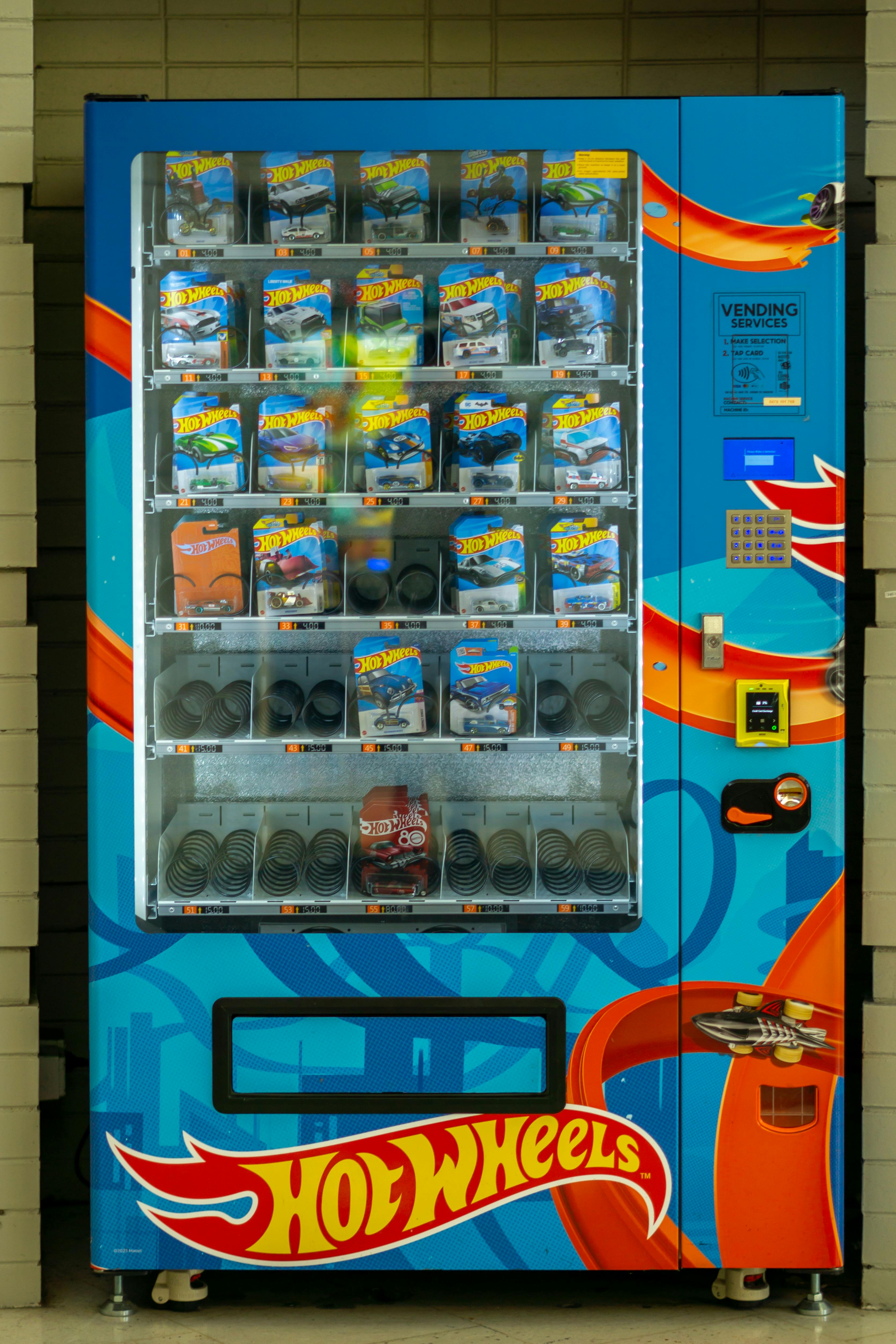 Colorful Hot Wheels Vending Machine in Australia · Free Stock Photo