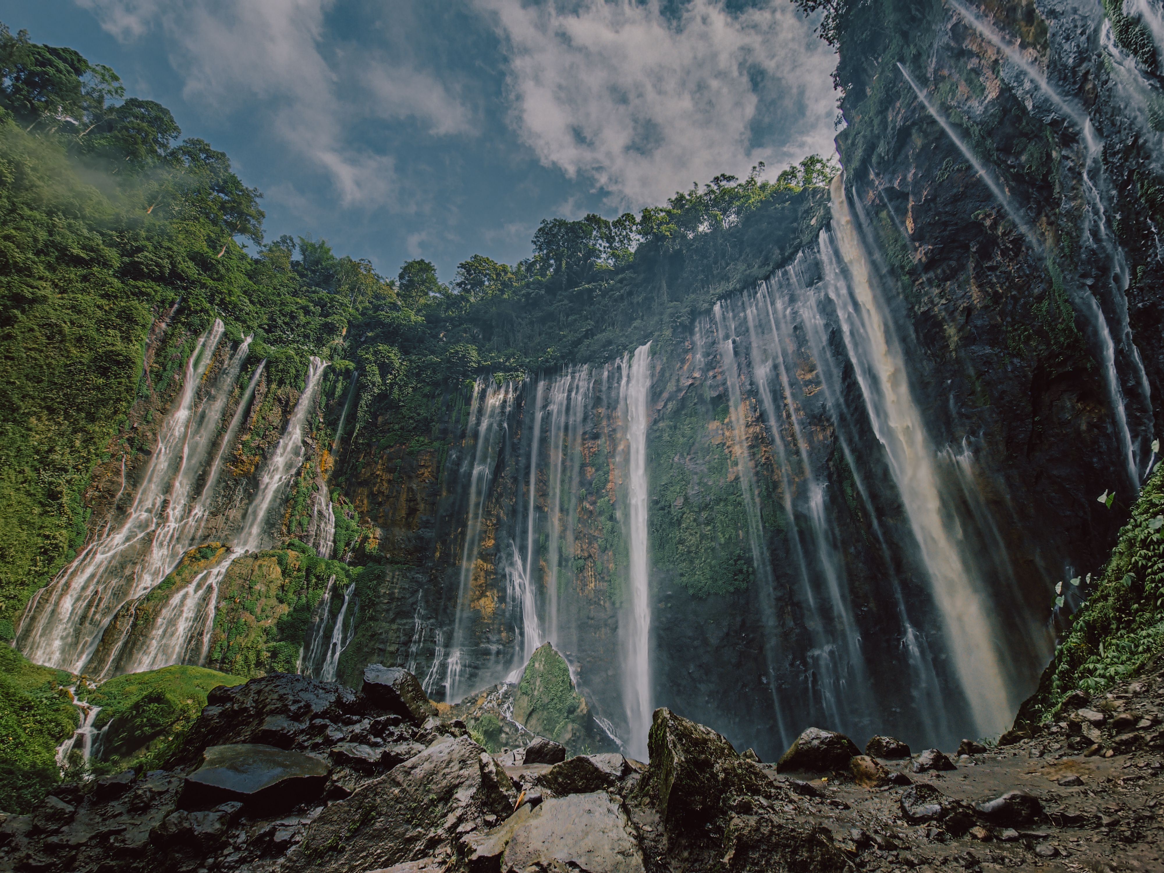 Spectacular Waterfall in Lush Green Forest · Free Stock Photo