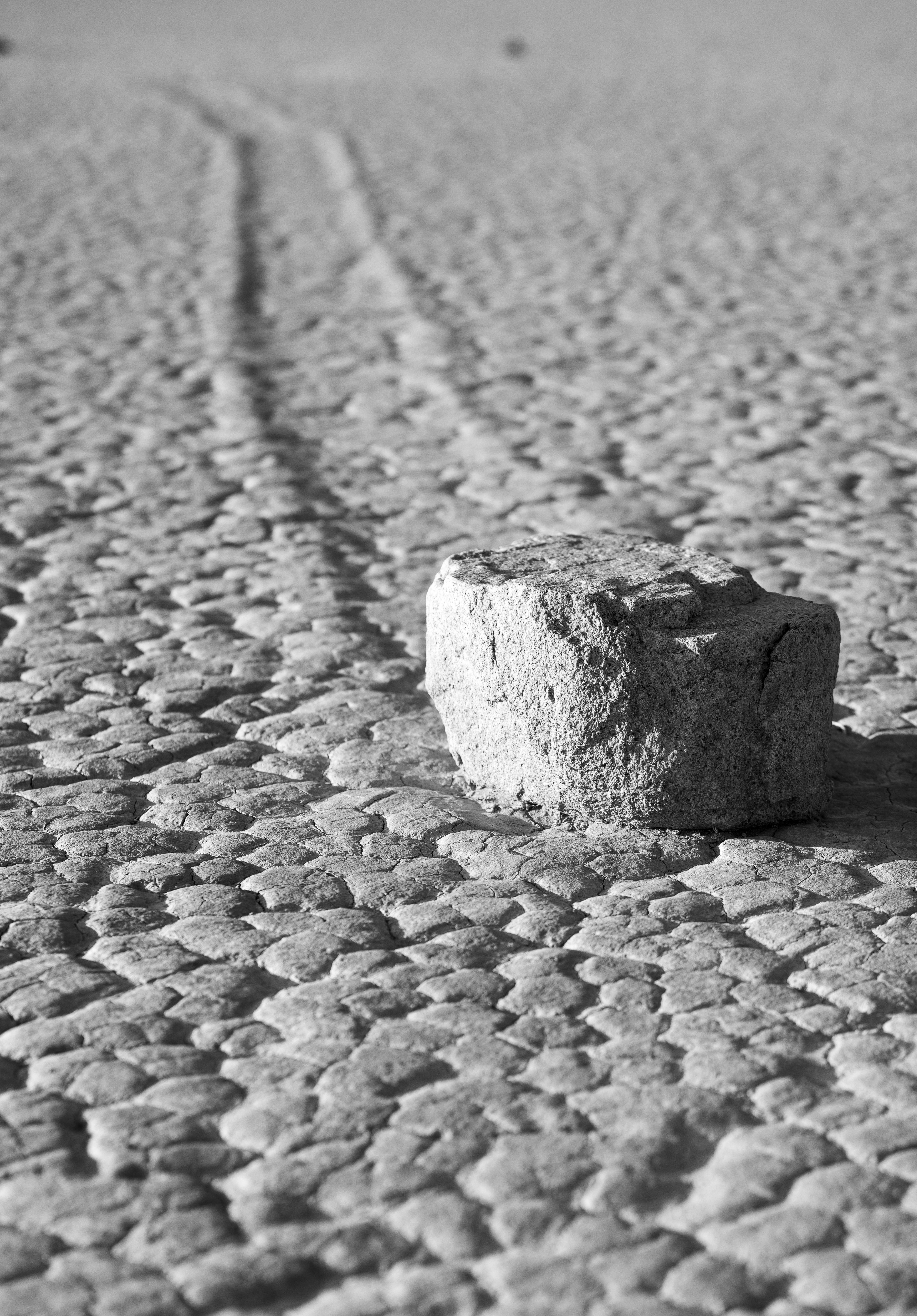 Mysterious Moving Rock in Death Valley Desert · Free Stock Photo
