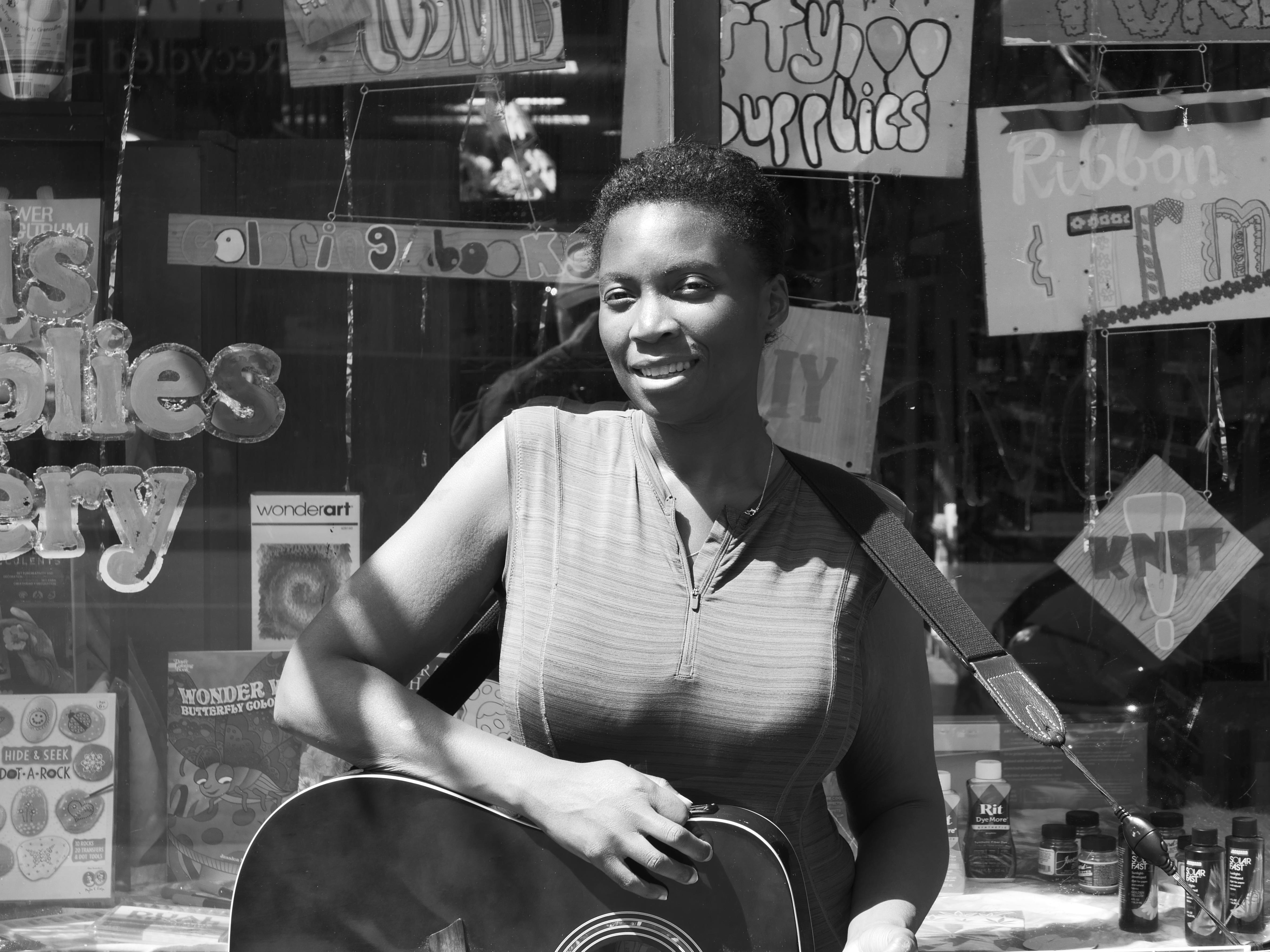 Black and White Portrait of a Musician in Haight-Ashbury · Free Stock Photo