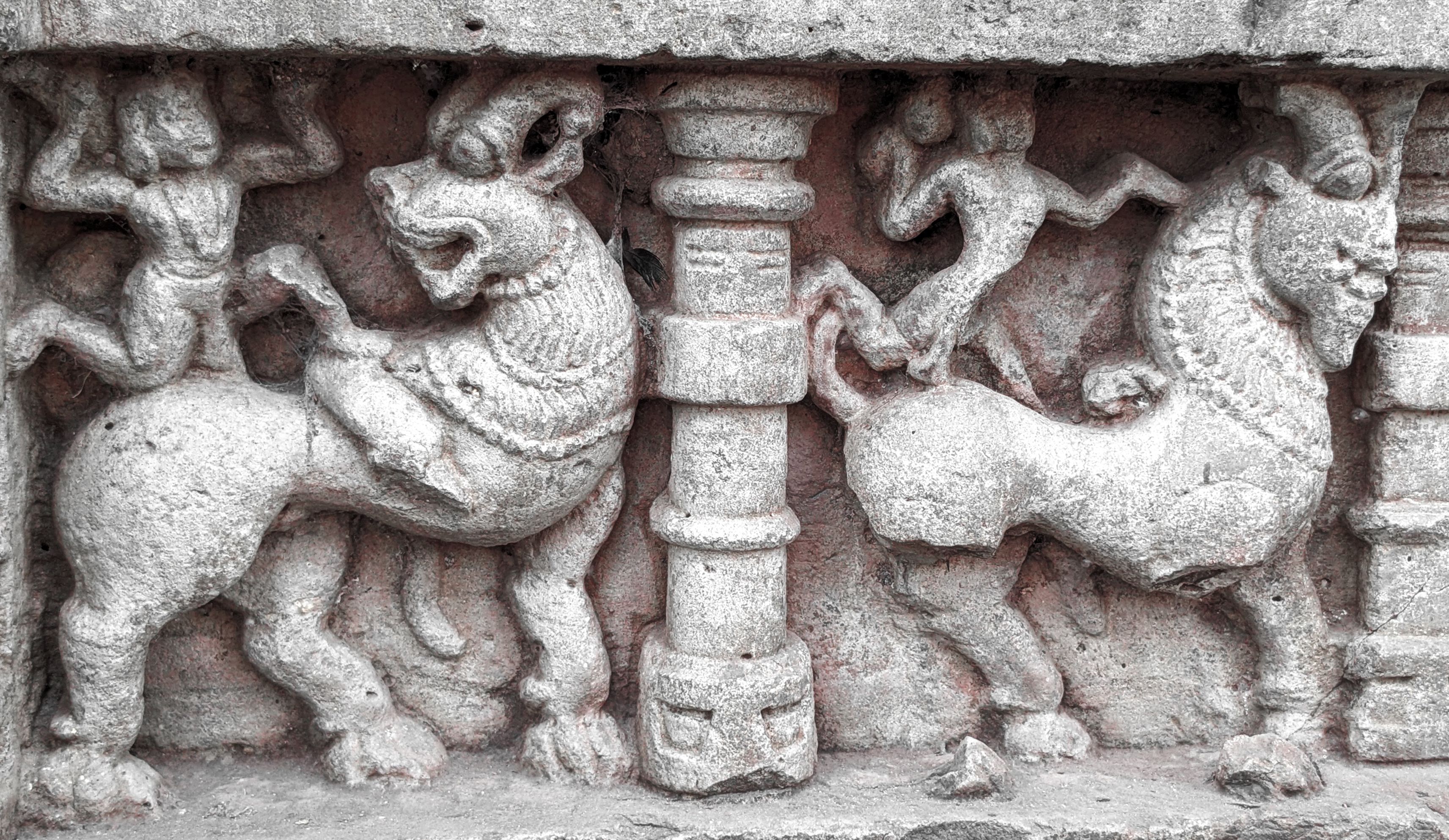 Ancient Stone Carvings of Mythical Creatures · Free Stock Photo
