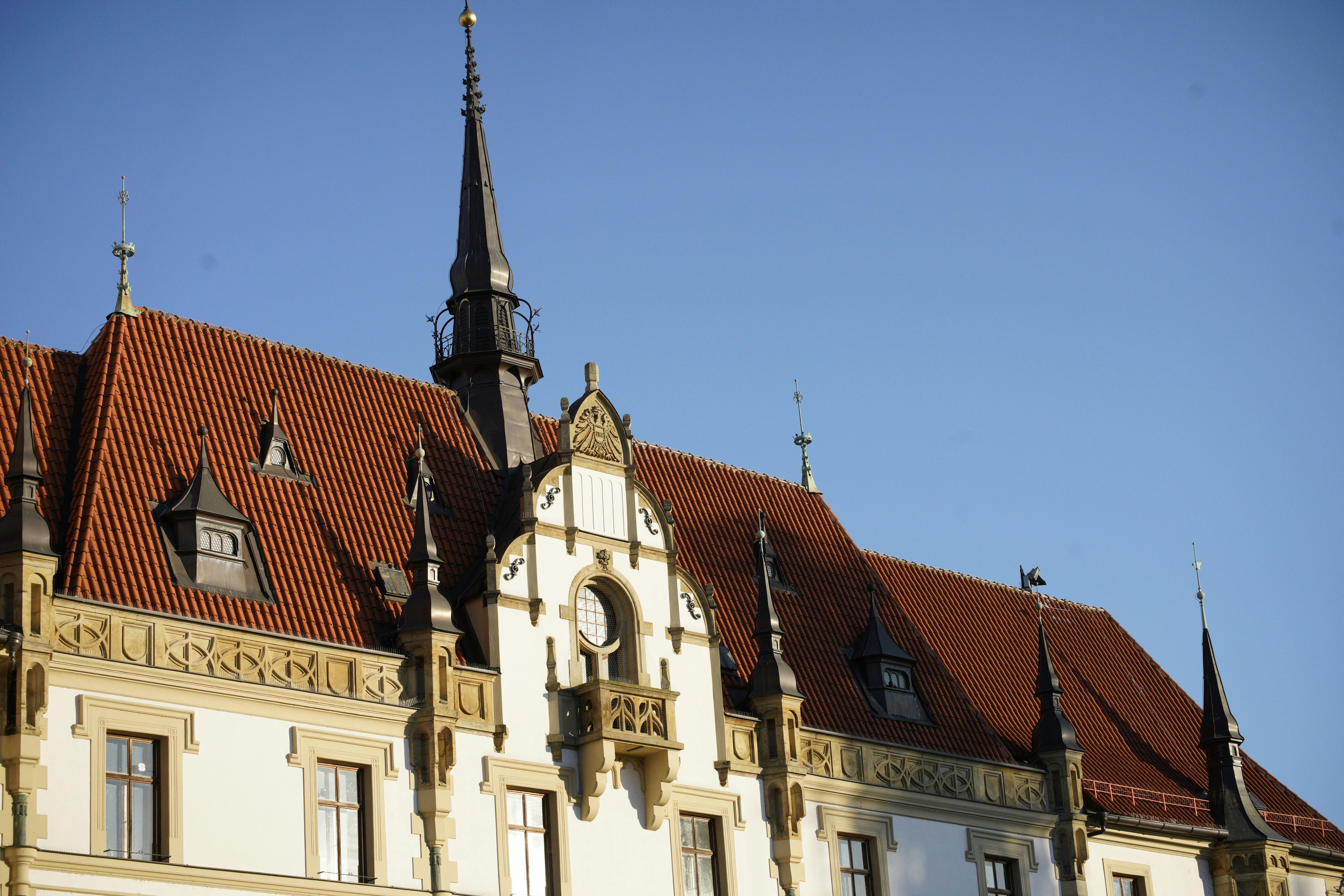 Historic Architecture with Rooftop Spires in Olomouc · Free Stock Photo