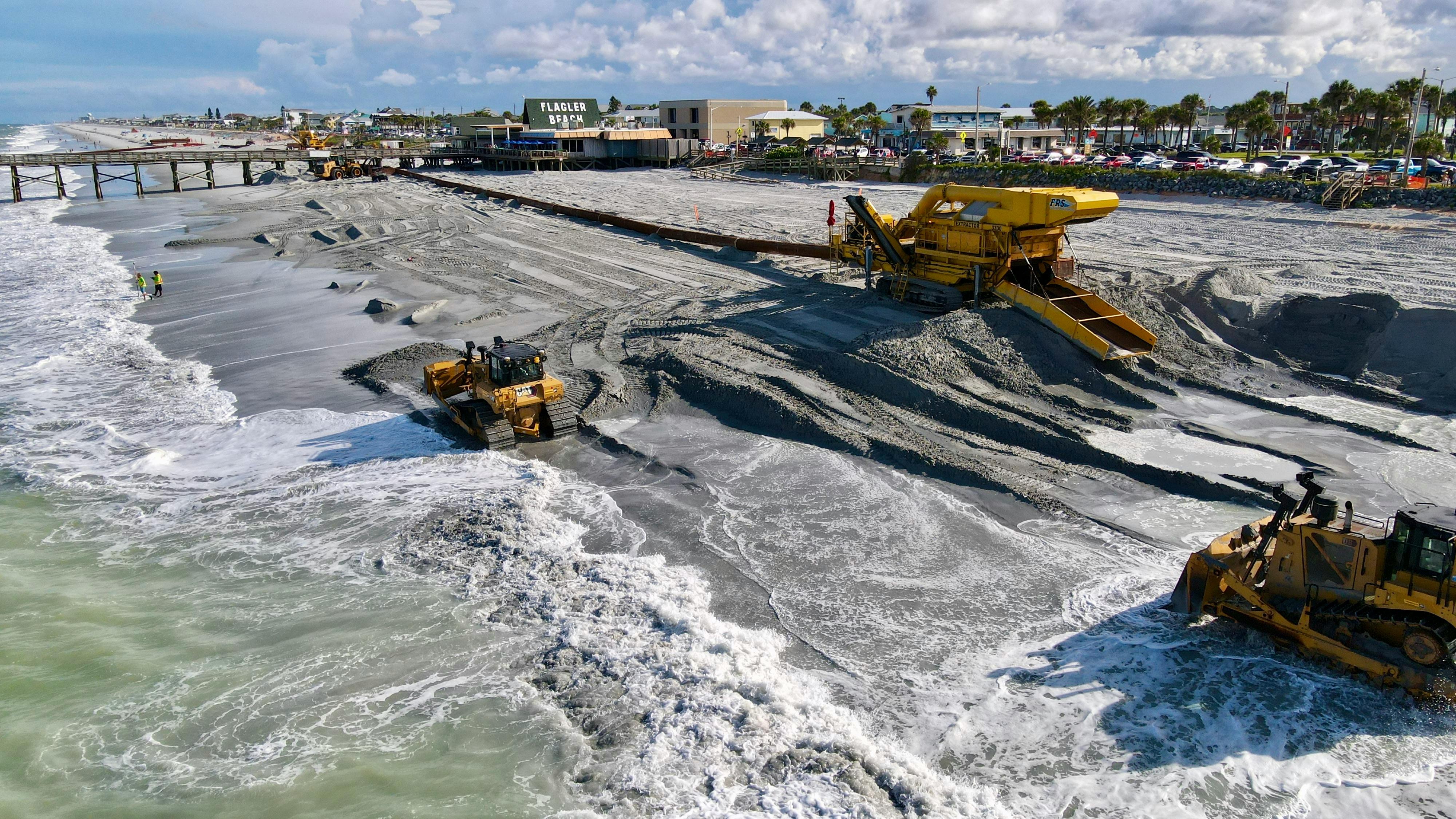 Coastal Construction at Flagler Beach · Free Stock Photo