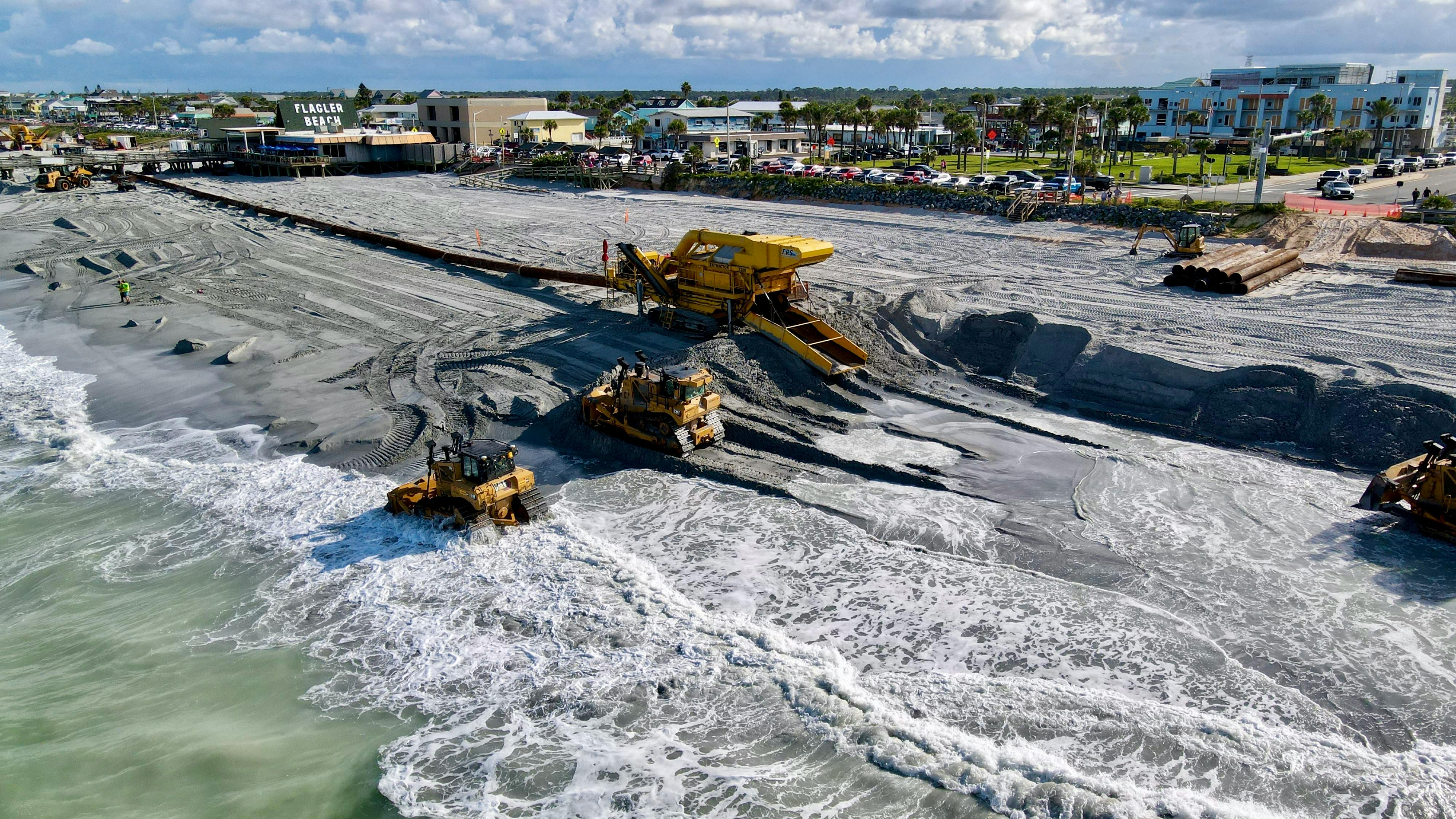 Beach Restoration Project at Flagler Beach · Free Stock Photo