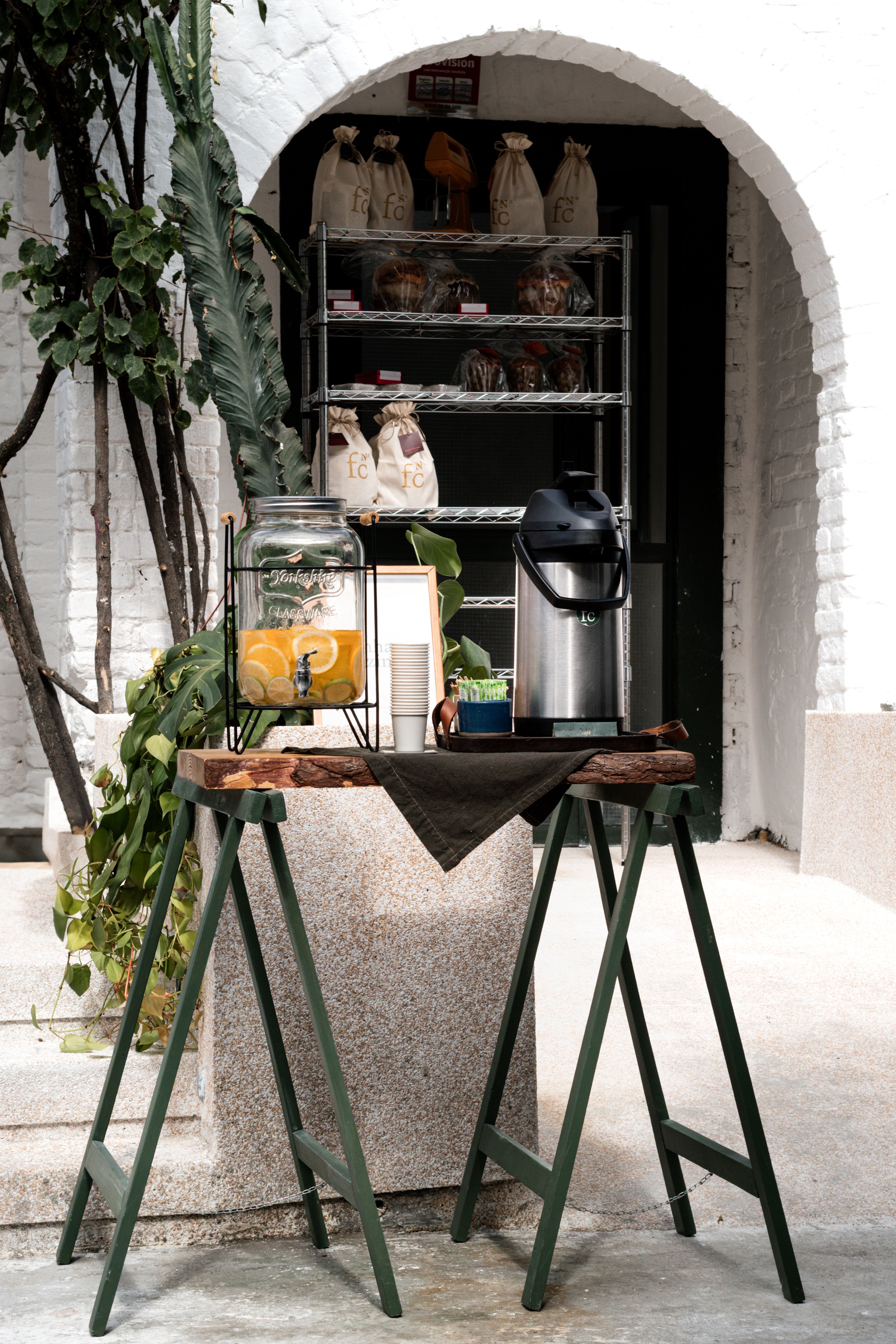Rustic Outdoor Beverage Station in São Paulo · Free Stock Photo