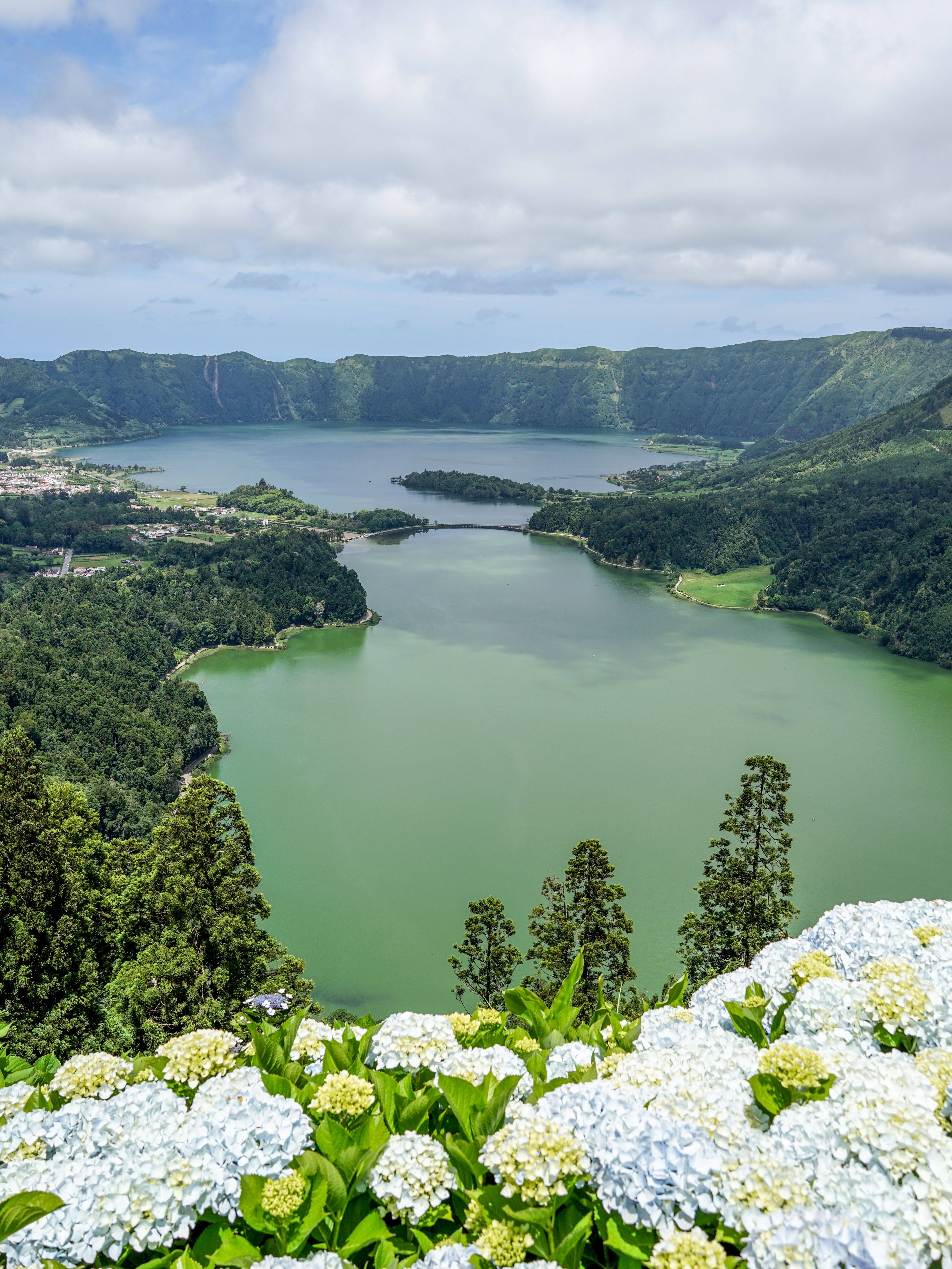 Scenic View of Sete Cidades Lagoon in Azores · Free Stock Photo