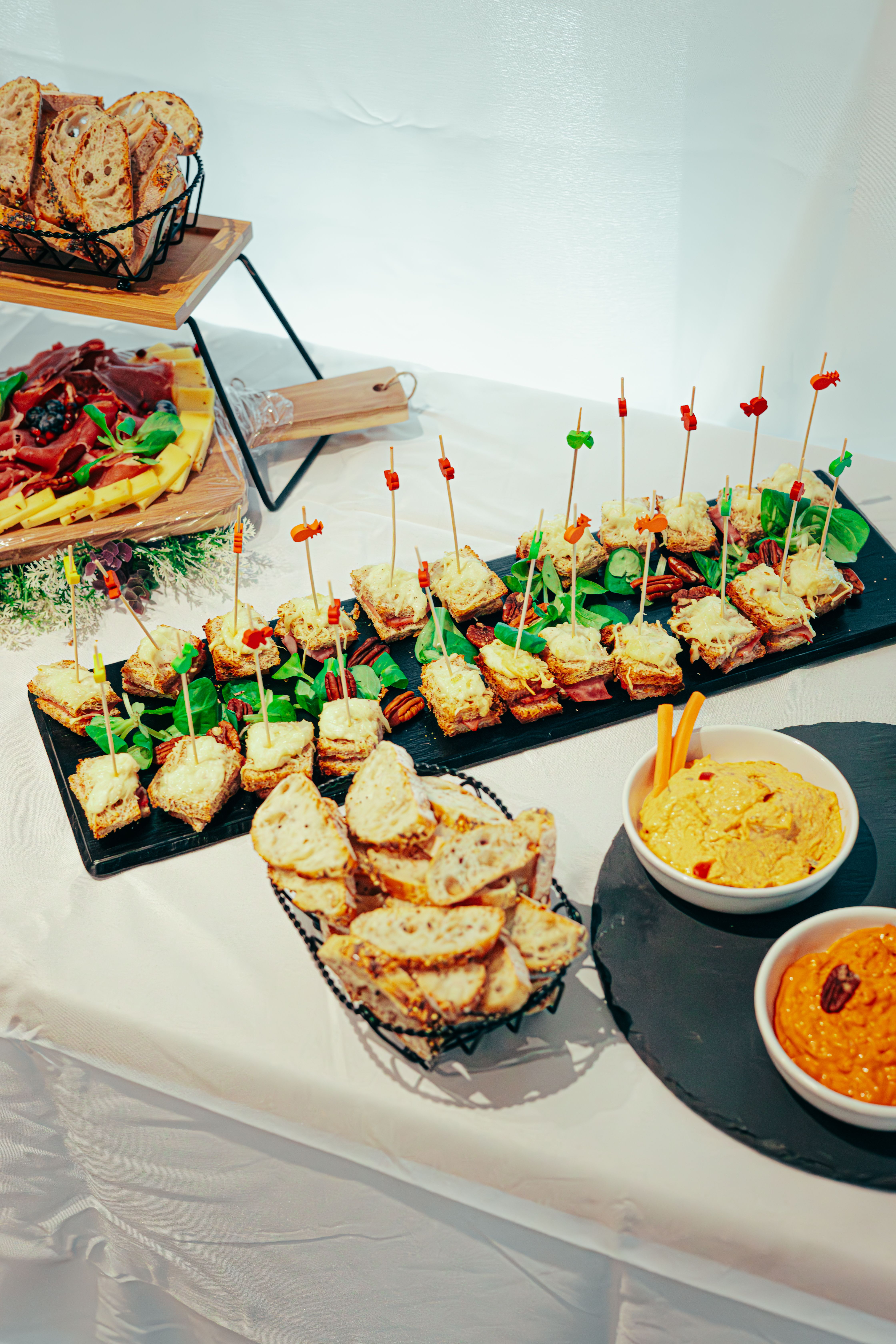 Appetizing Buffet Table with Savory Snacks · Free Stock Photo