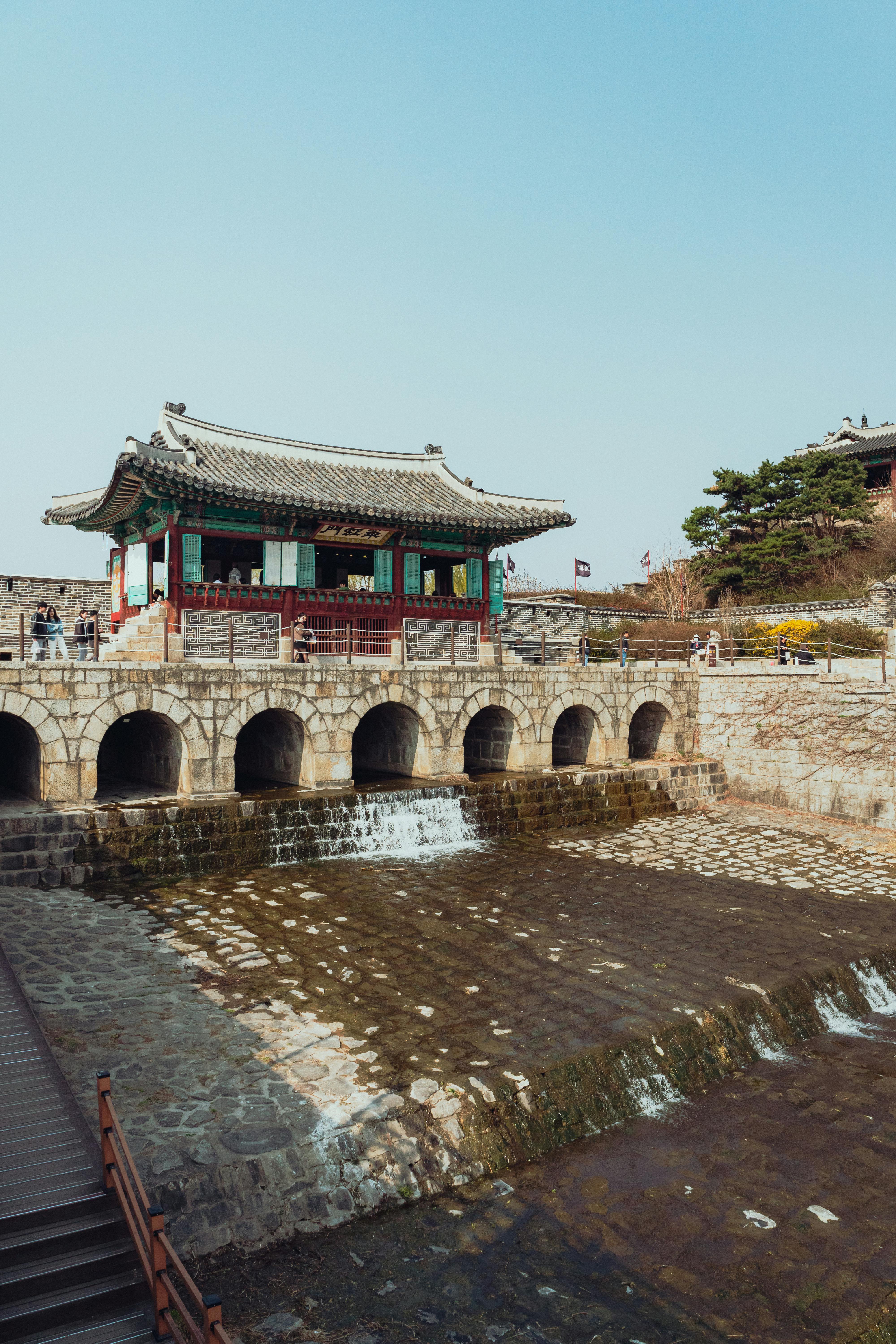 Traditional Korean Architecture at Hwaseong Fortress · Free Stock Photo