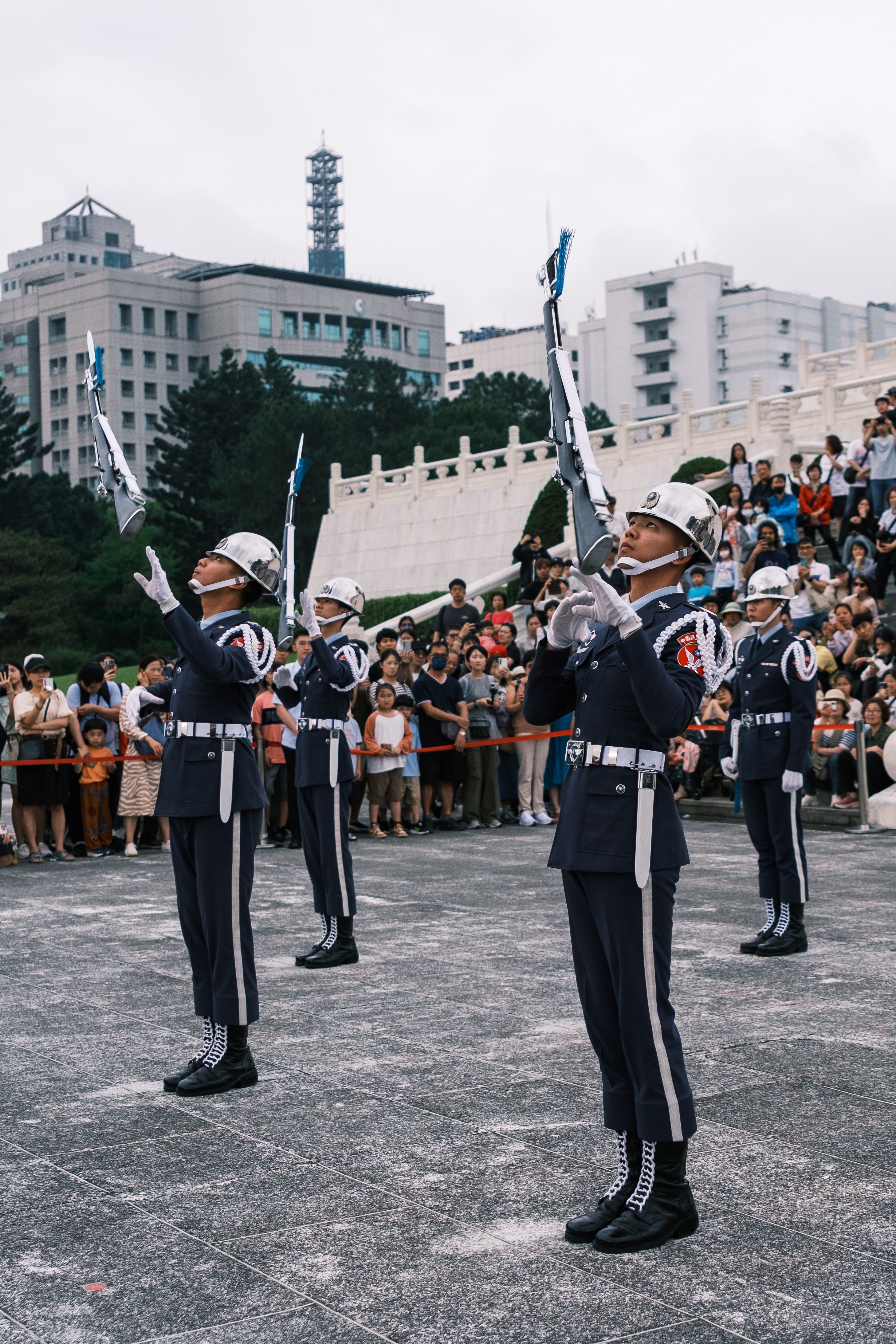 Military Parade Ceremony in Outdoor Urban Setting · Free Stock Photo