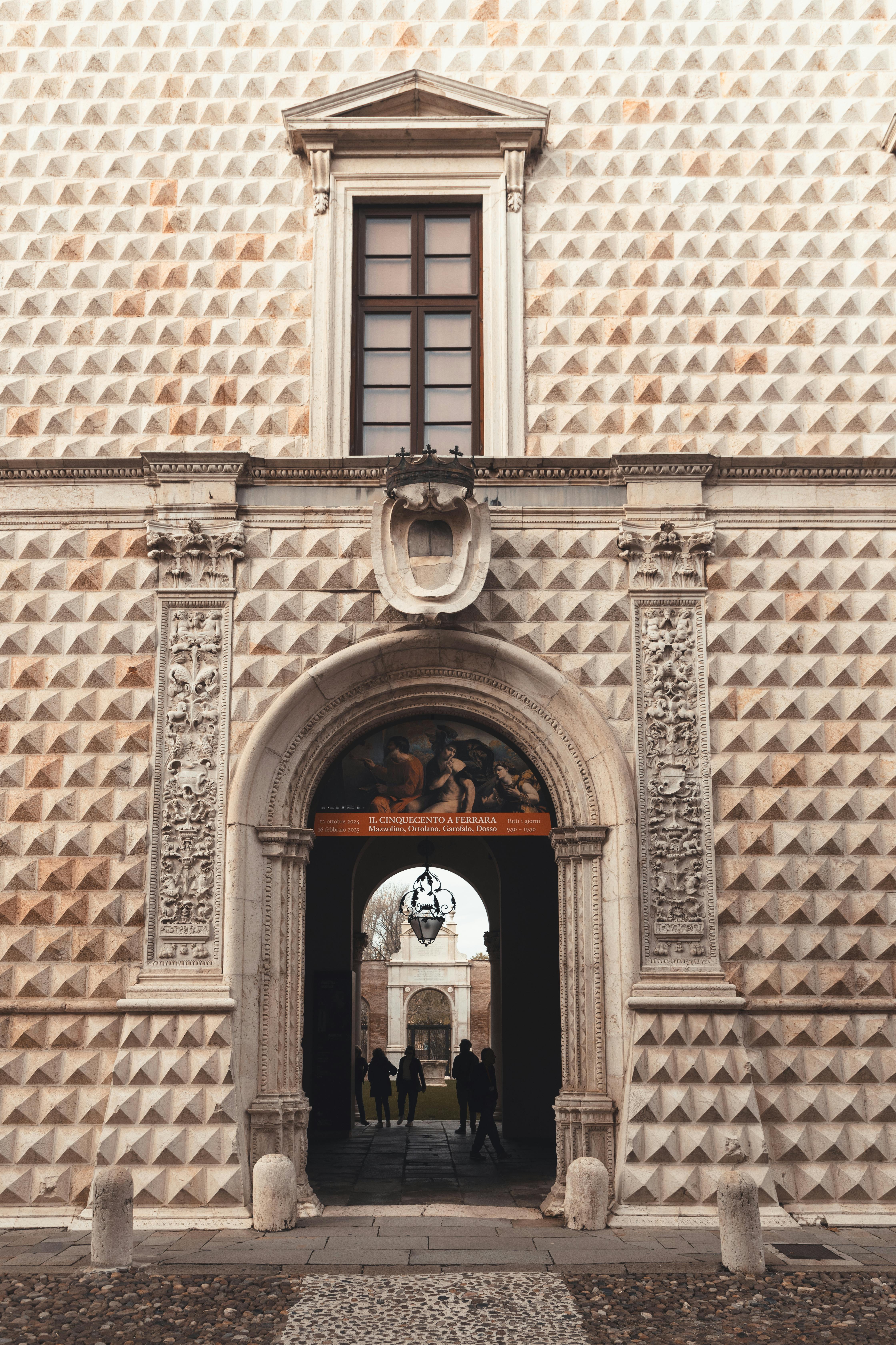 Historic Diamond Palace Entrance in Ferrara · Free Stock Photo