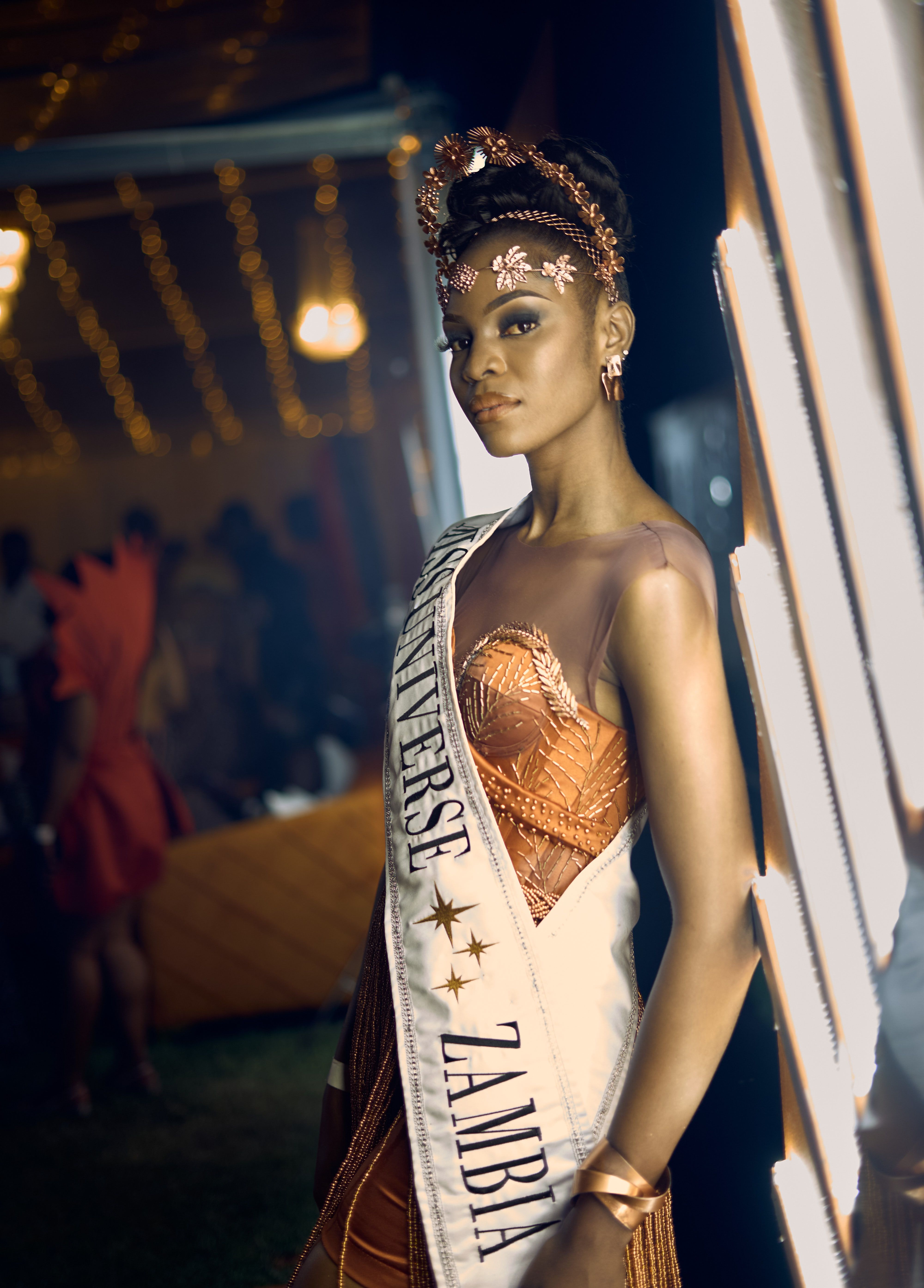 Elegant Beauty Pageant Contestant at Night Event · Free Stock Photo