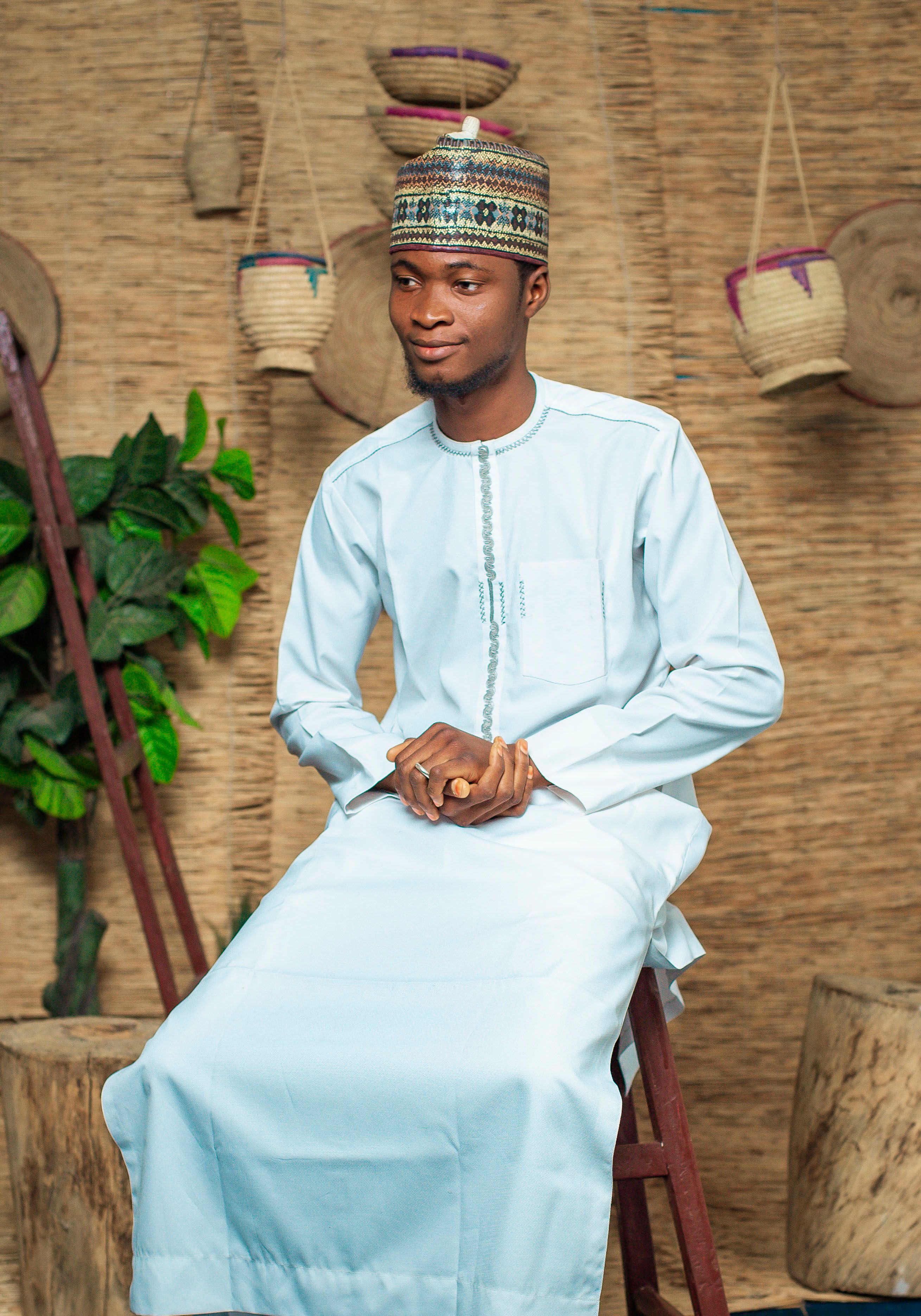 Portrait of Man in Traditional Nigerian Attire · Free Stock Photo